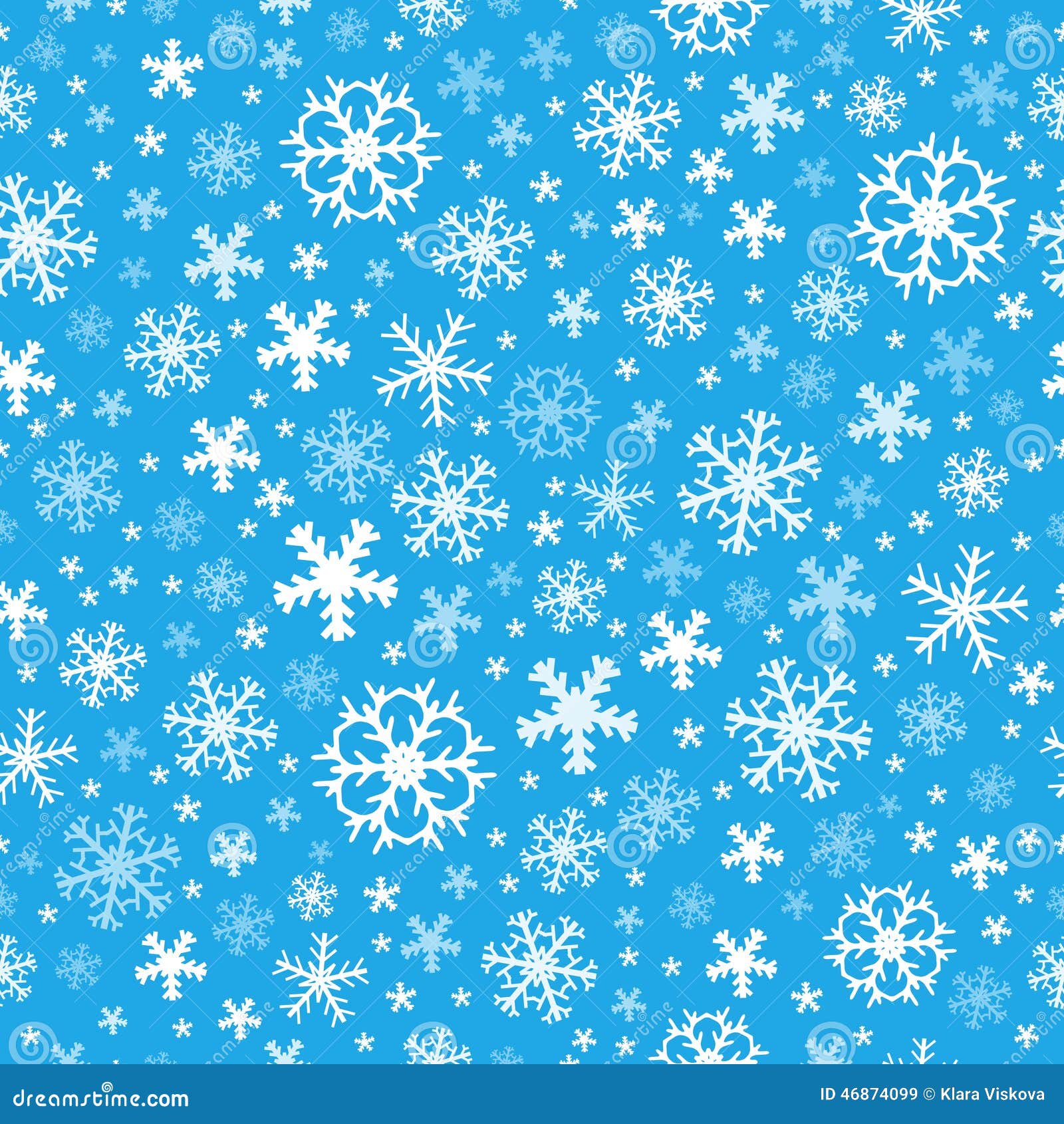 Seamless Background Snowflakes 6 Stock Vector - Illustration of ...