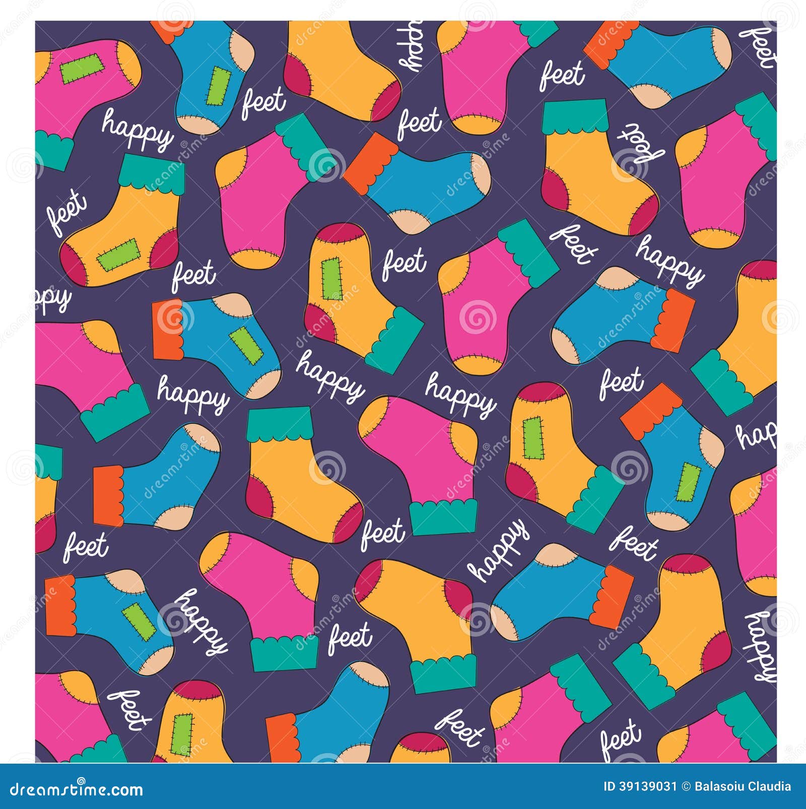 Seamless Background with Socks Stock Vector - Illustration of abstract ...