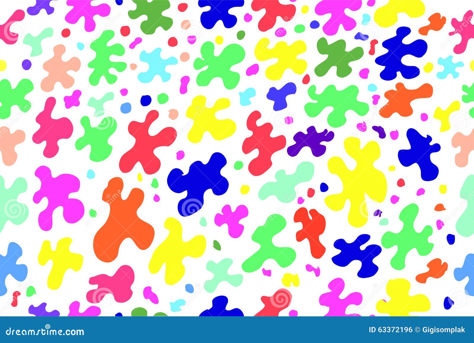 Seamless Background - Splash and Dot Stock Vector - Illustration of ...