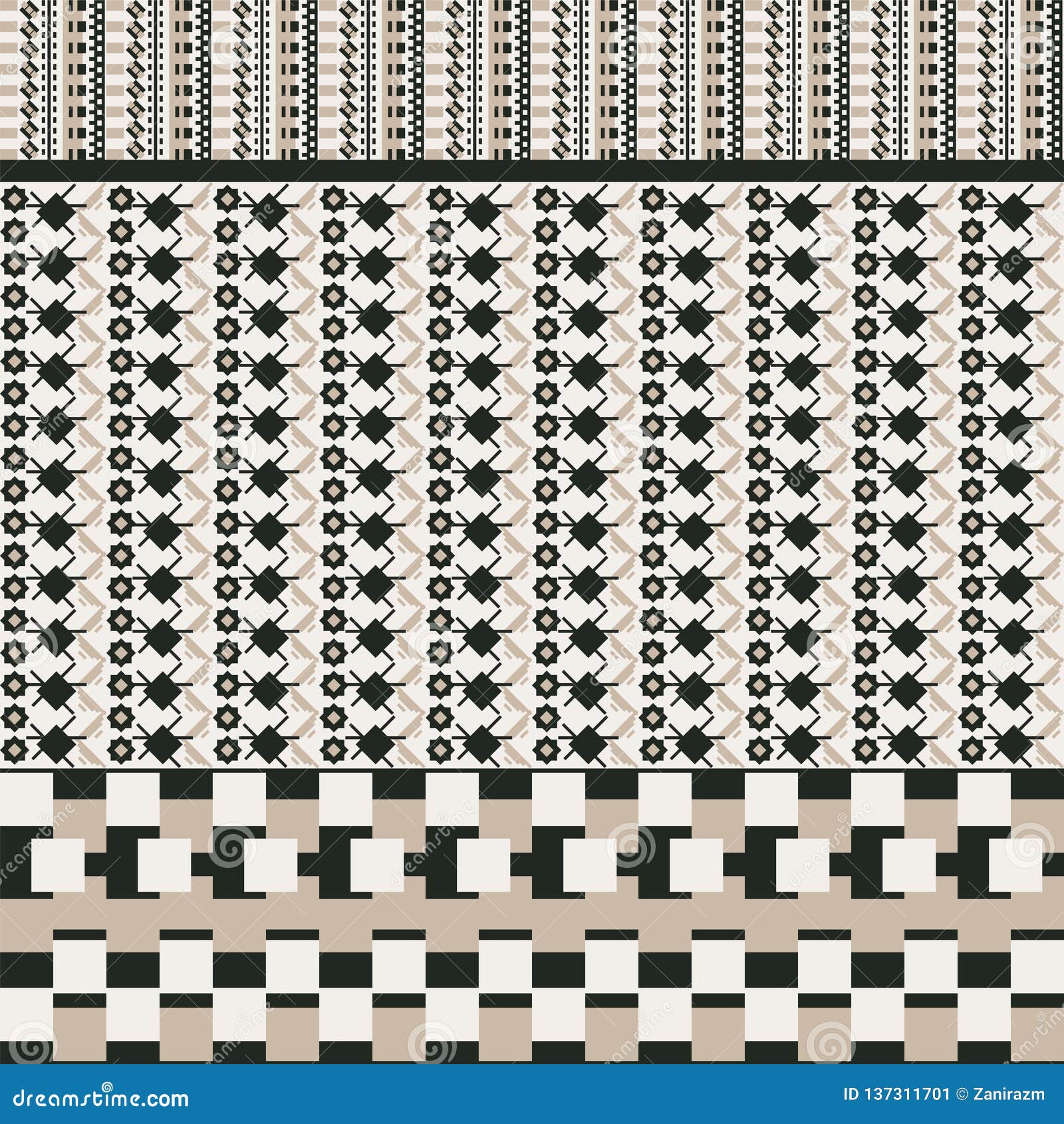 Seamless Background with Squares and Angular Graphic Objects Stock ...