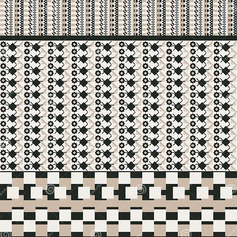 Seamless Background with Squares and Angular Graphic Objects Stock ...