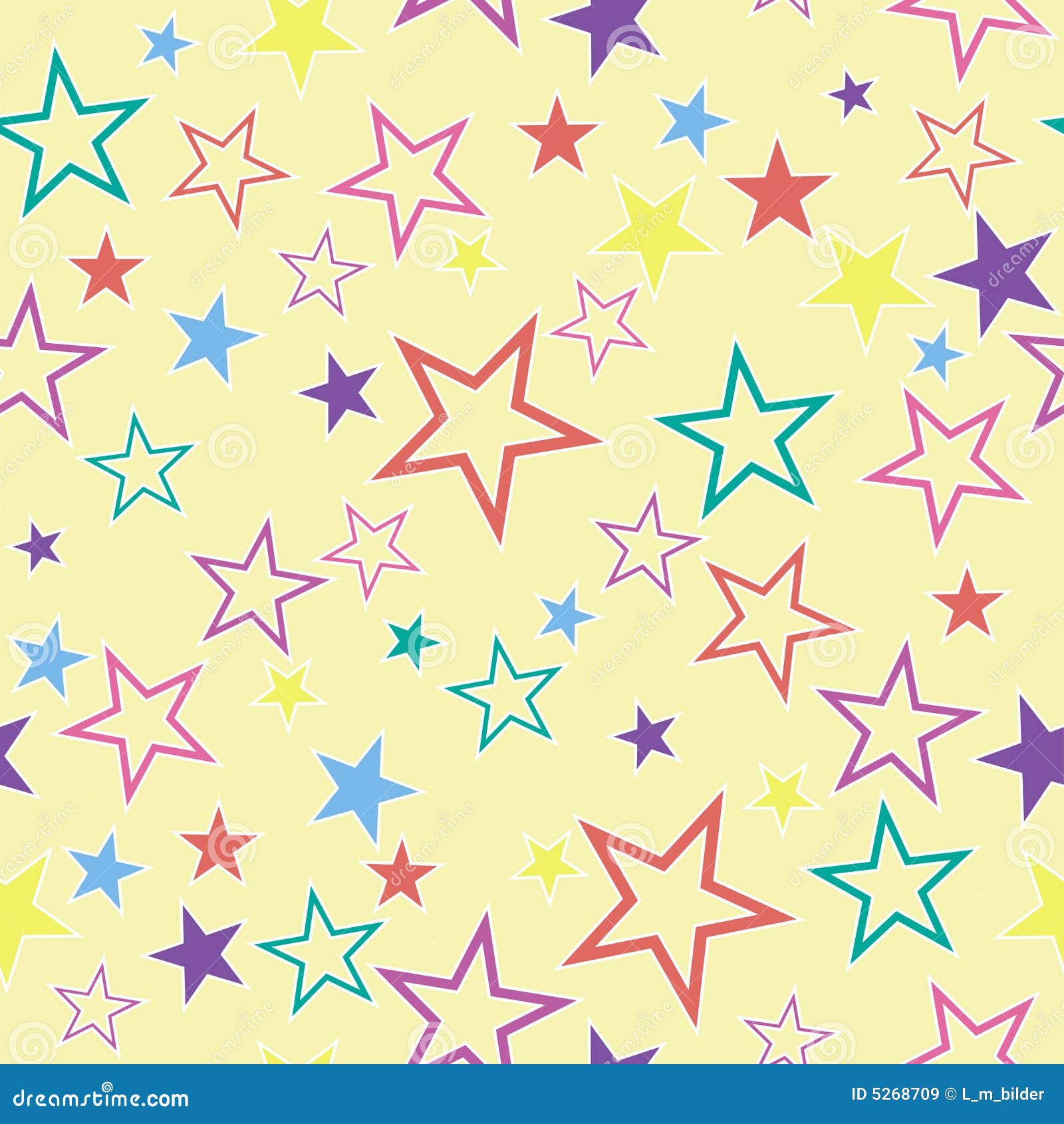 Seamless Background With Stars Stock Vector - Illustration of ...