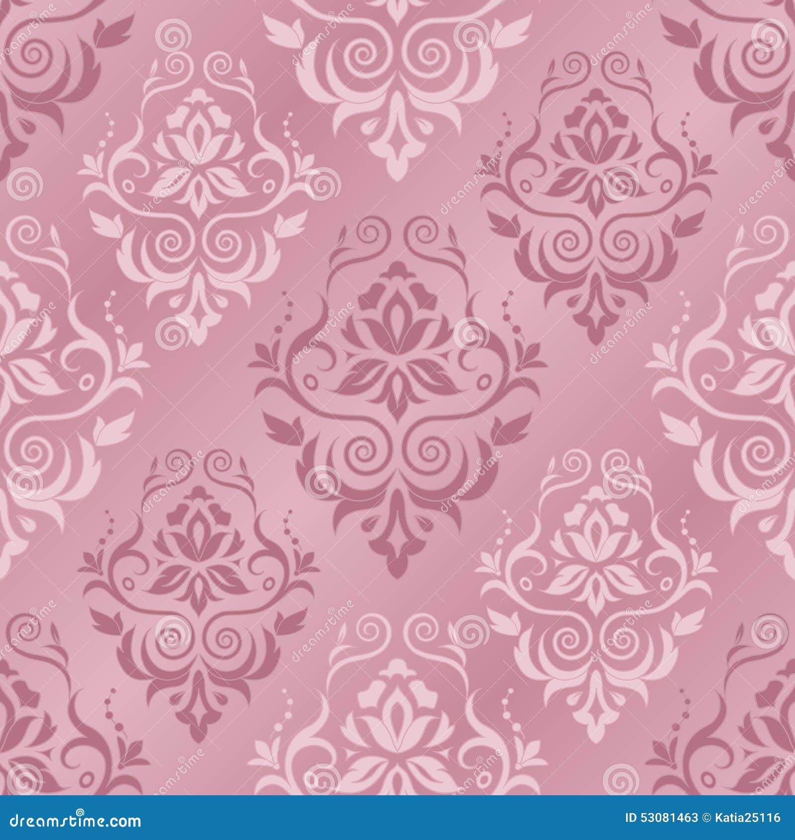 Seamless Background in the Style of Damascus Stock Vector ...