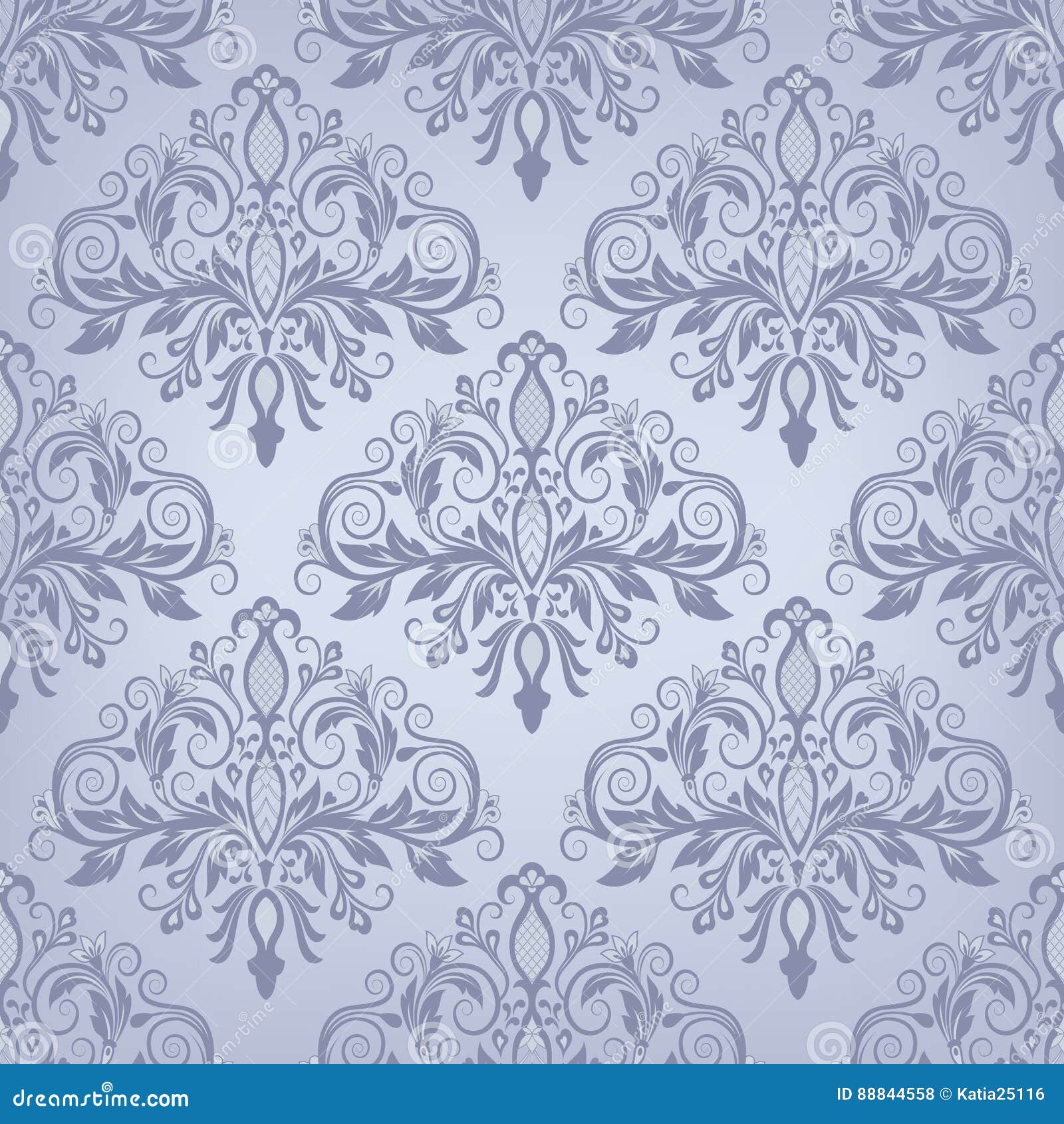 Seamless Background in the Style of Damascus Stock Vector ...