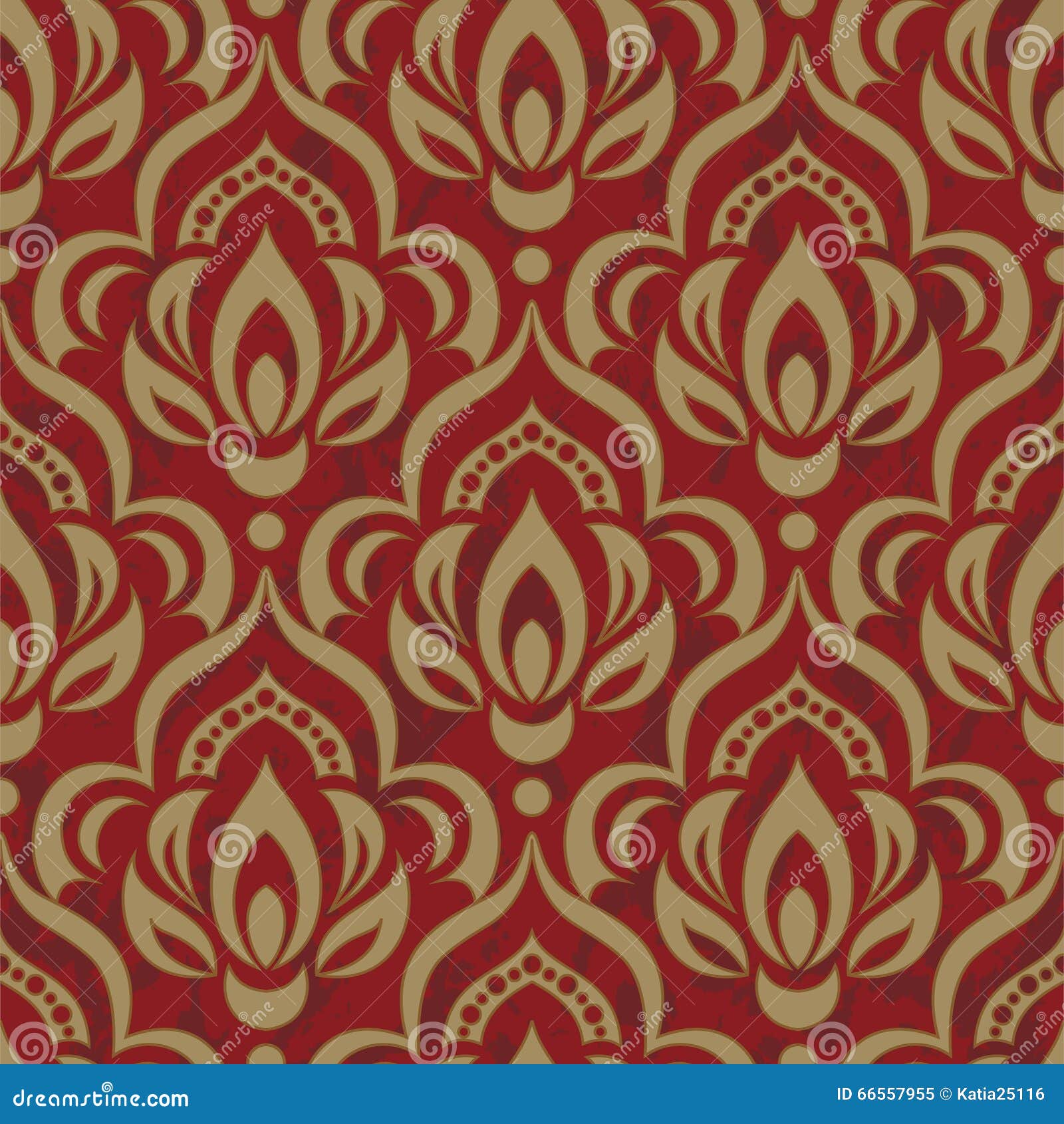 Seamless Background in the Style of Damascus Stock Vector ...