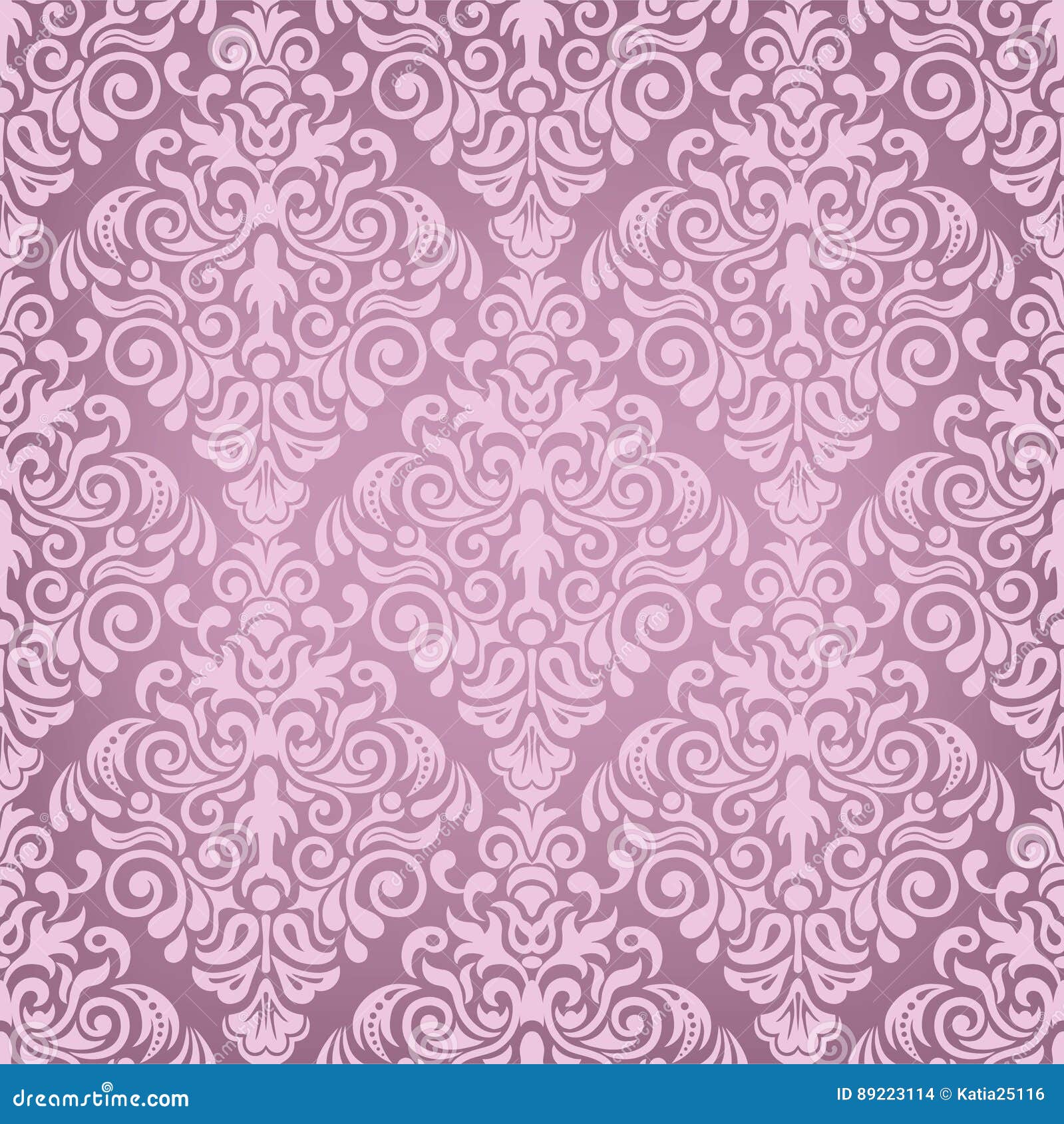 Seamless Background in the Style of Damascus Stock Vector ...
