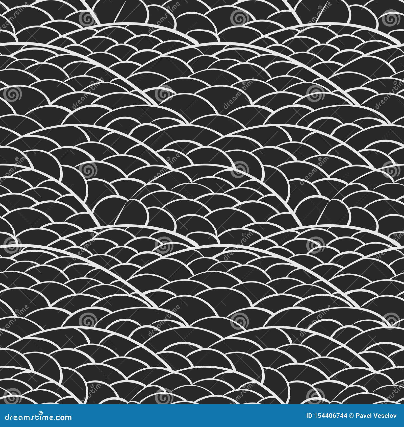 Seamless Background of Stylized Hilly Pavements Stock Vector ...