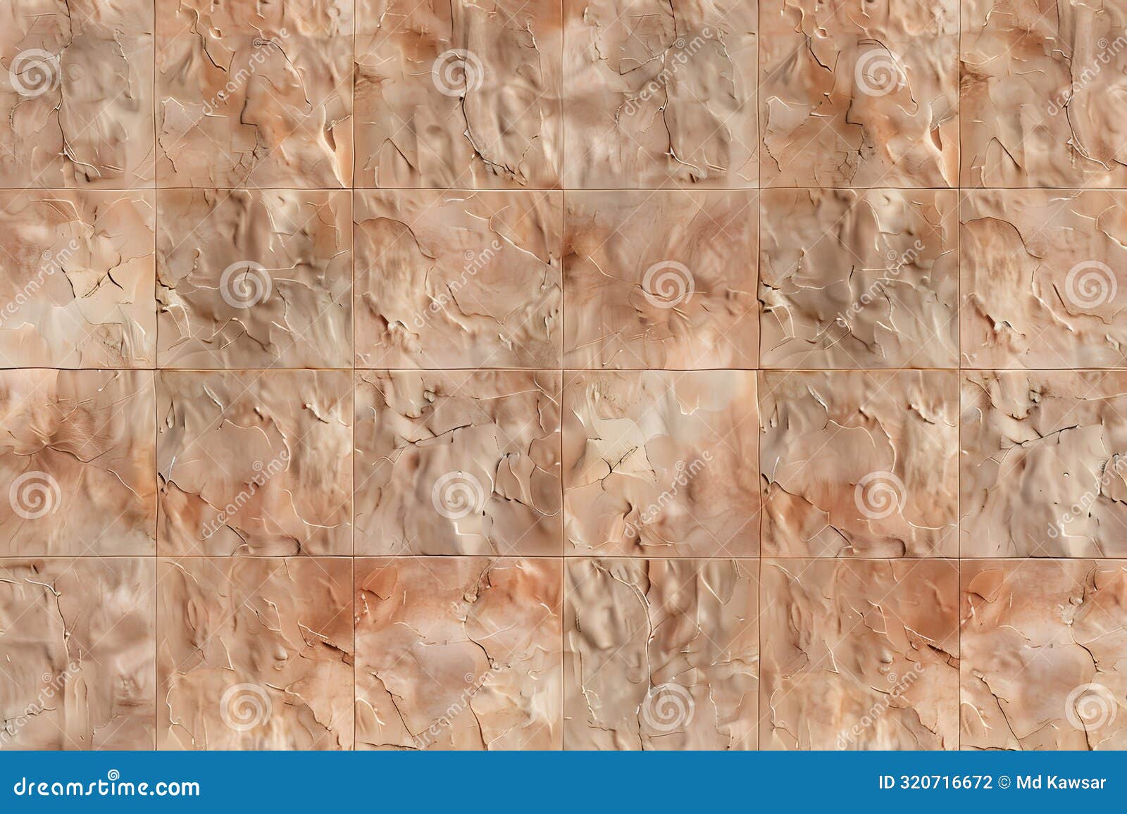Seamless Light Brown Stone Tile Texture Stock Illustration ...