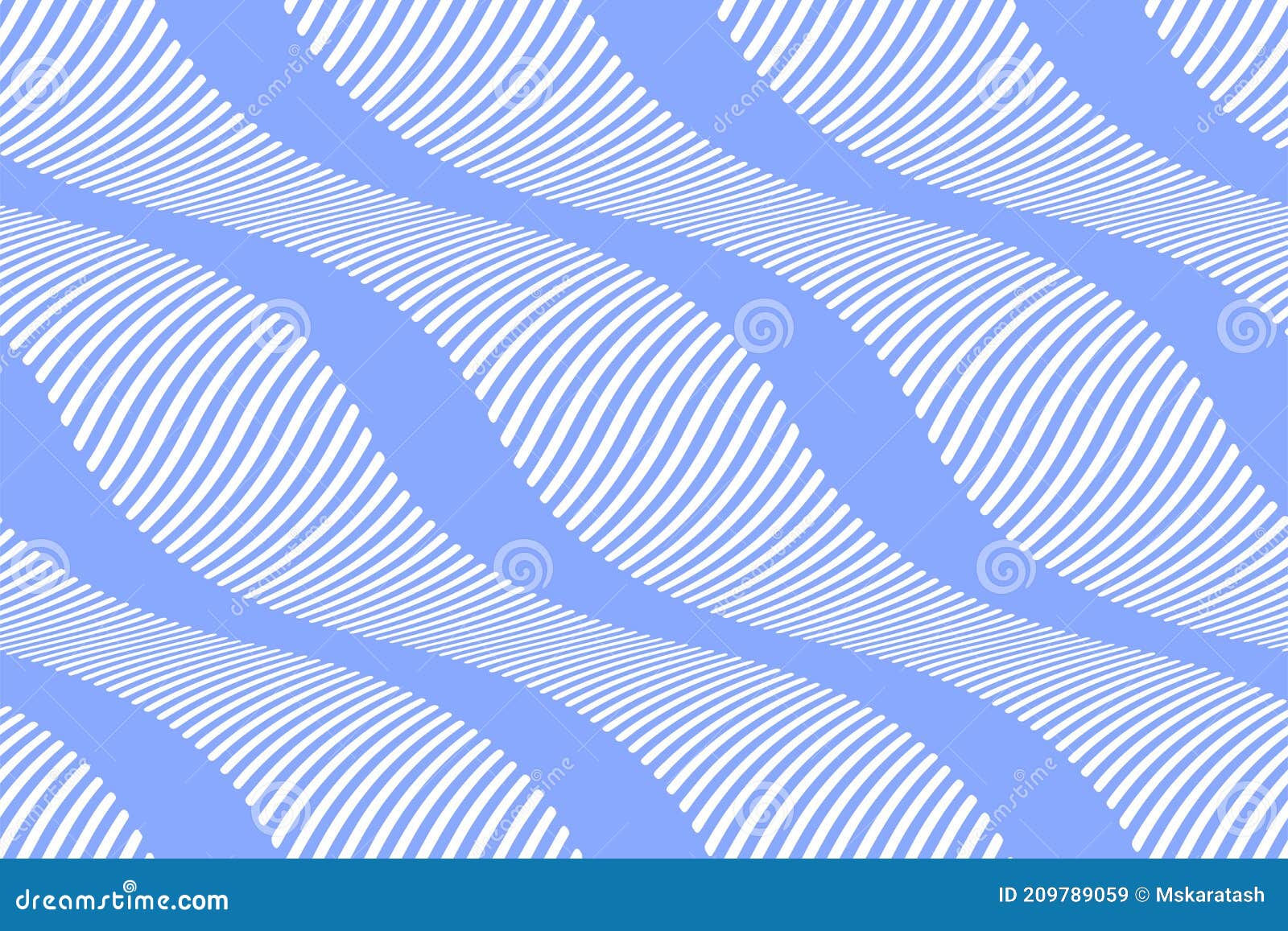 Seamless Background with Waves Lines Vector. Blue Texture with Vertical ...