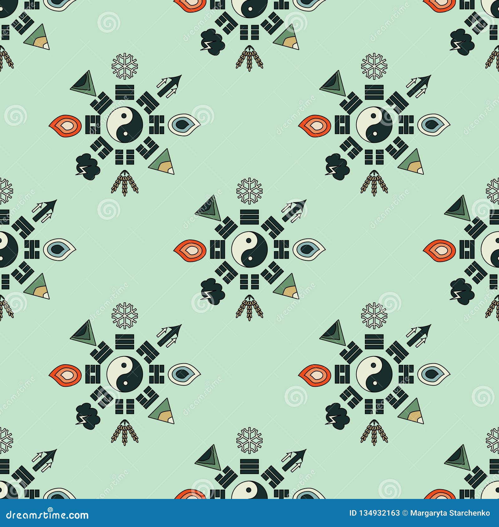 Bagua Pattern Stock Illustrations – 58 Bagua Pattern Stock ...