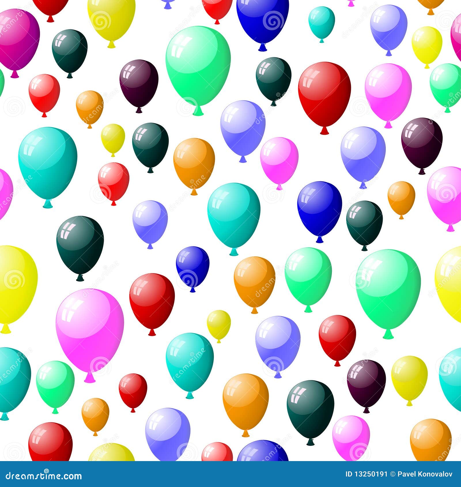 Seamless Balloons Pattern Background Royalty-Free Stock Image ...