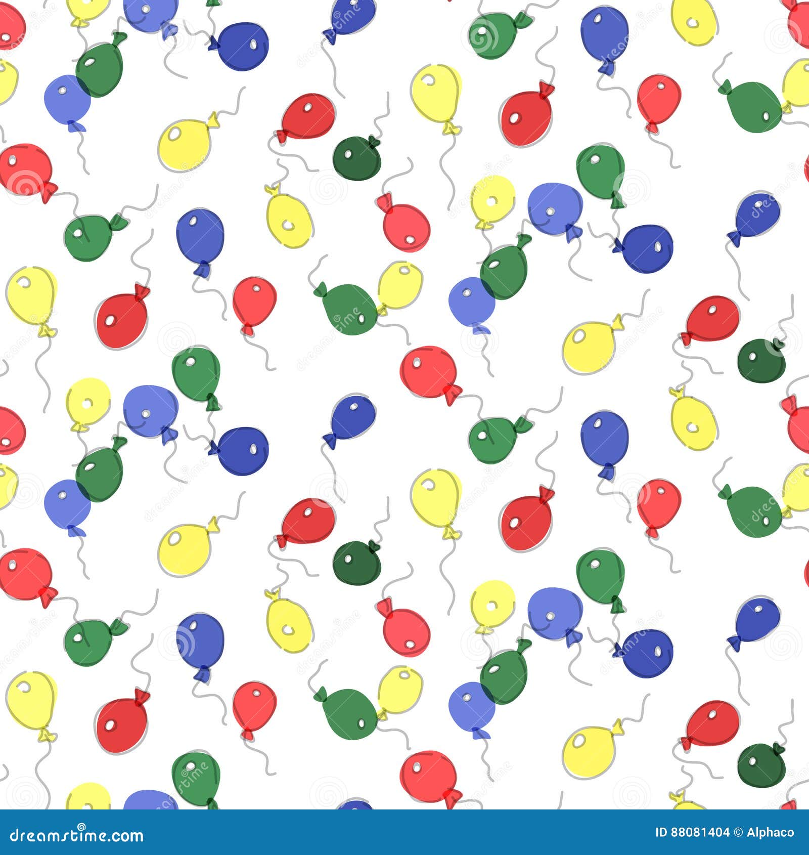 Seamless baloon pattern stock vector. Illustration of decor - 88081404