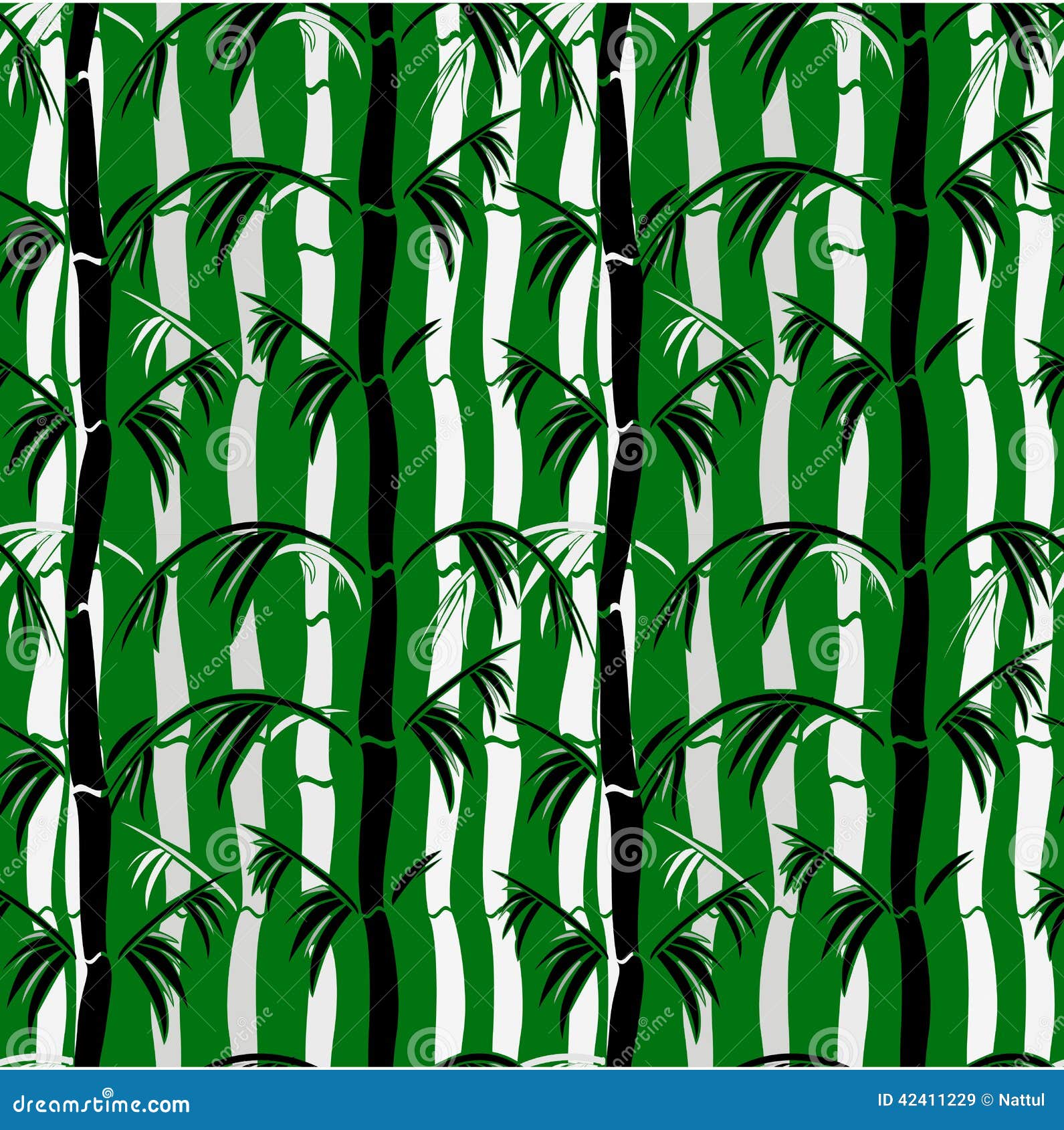 Seamless Bamboo Pattern stock vector. Illustration of seamless - 42411229