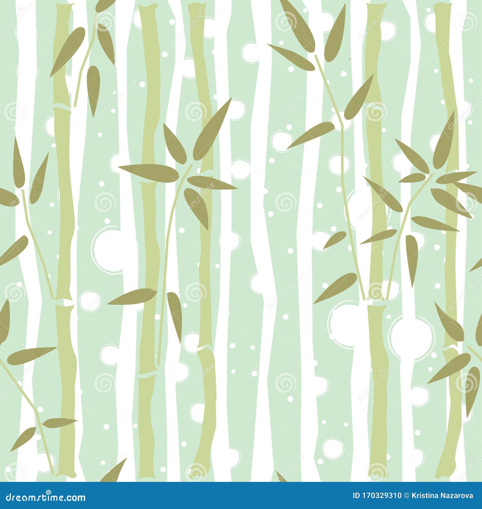Seamless Bamboo Pattern. Vector Stock Illustration - Illustration of ...