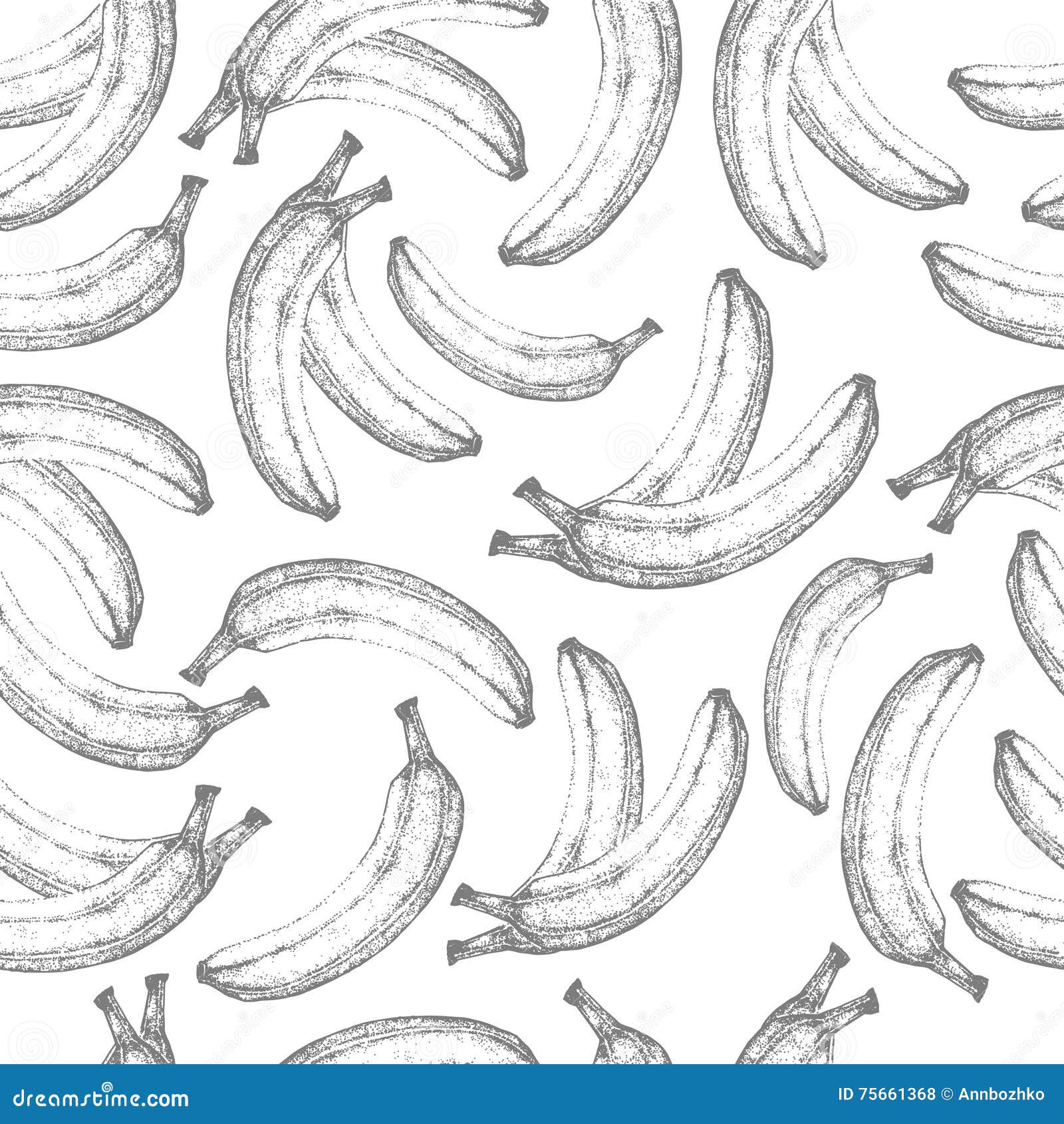 Banana Banana Pattern Background Cartoon Vector | CartoonDealer.com ...