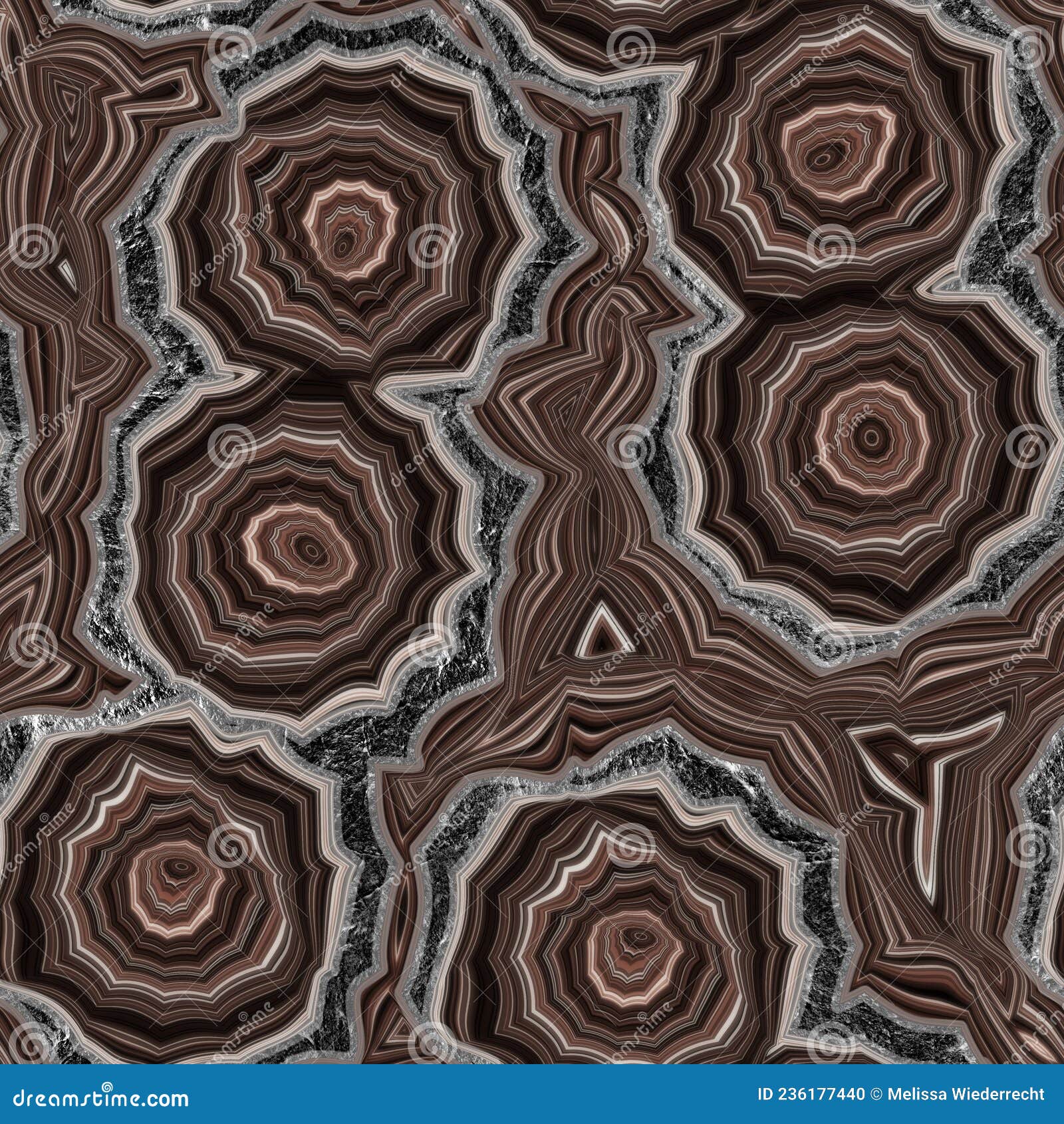 Seamless Banded Agate Geode Marble Rock with Gray Stone Edge Surface ...