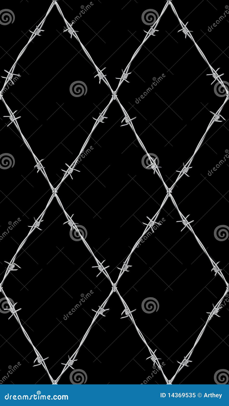 Seamless Barbed Wire Pattern Stock Vector - Illustration of fence ...