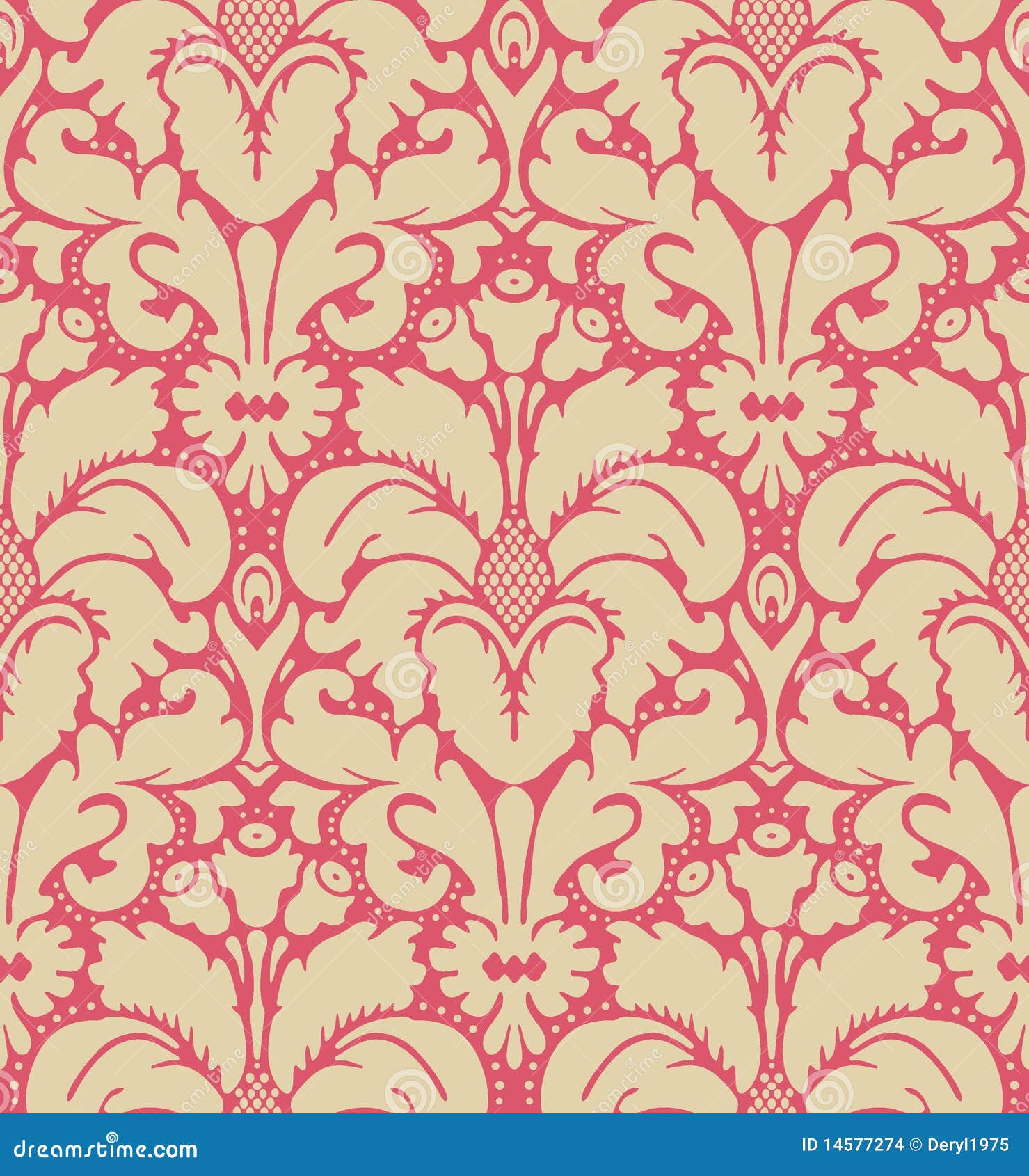 Seamless Baroque Style Background Stock Vector - Illustration of ...