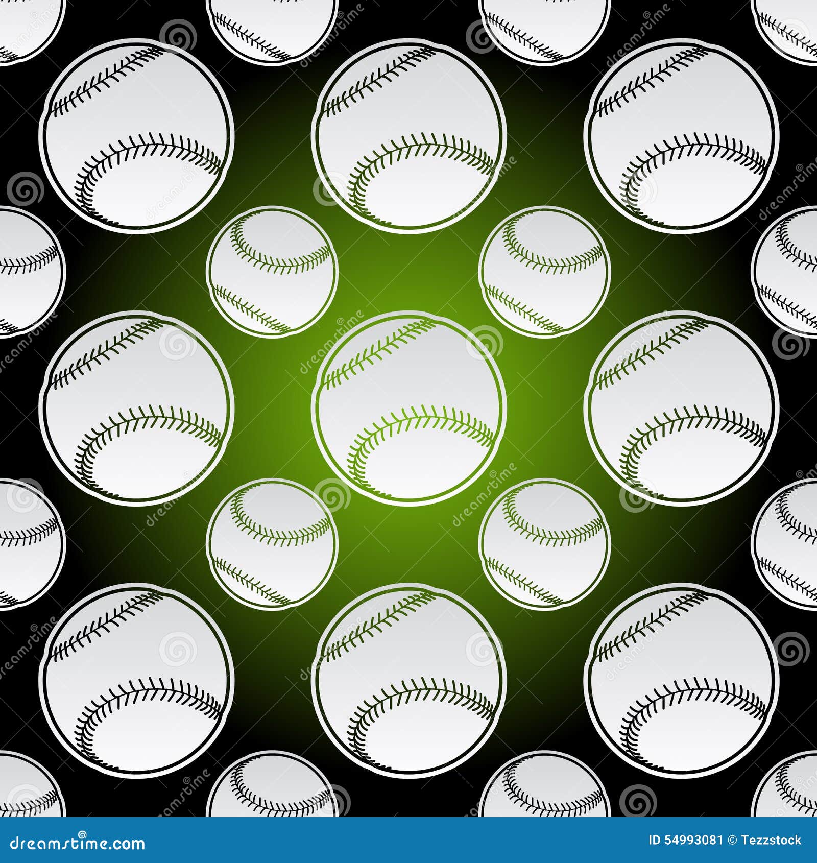 Baseball Balls And Gloves Seamless Pattern. Letter Template. Cute ...