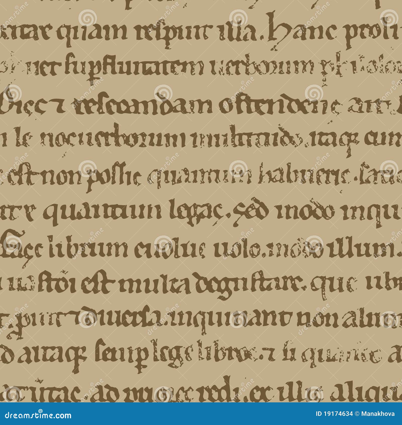 Seamless Manuscript Paper Texture, Plain White Background With Light ...