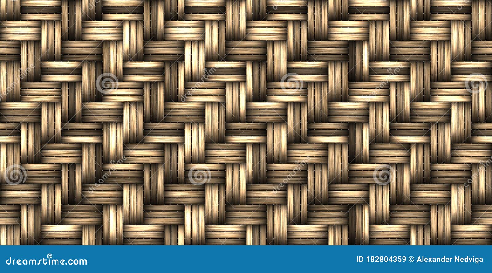Seamless Basket Weaving Background Stock Illustration - Illustration of ...