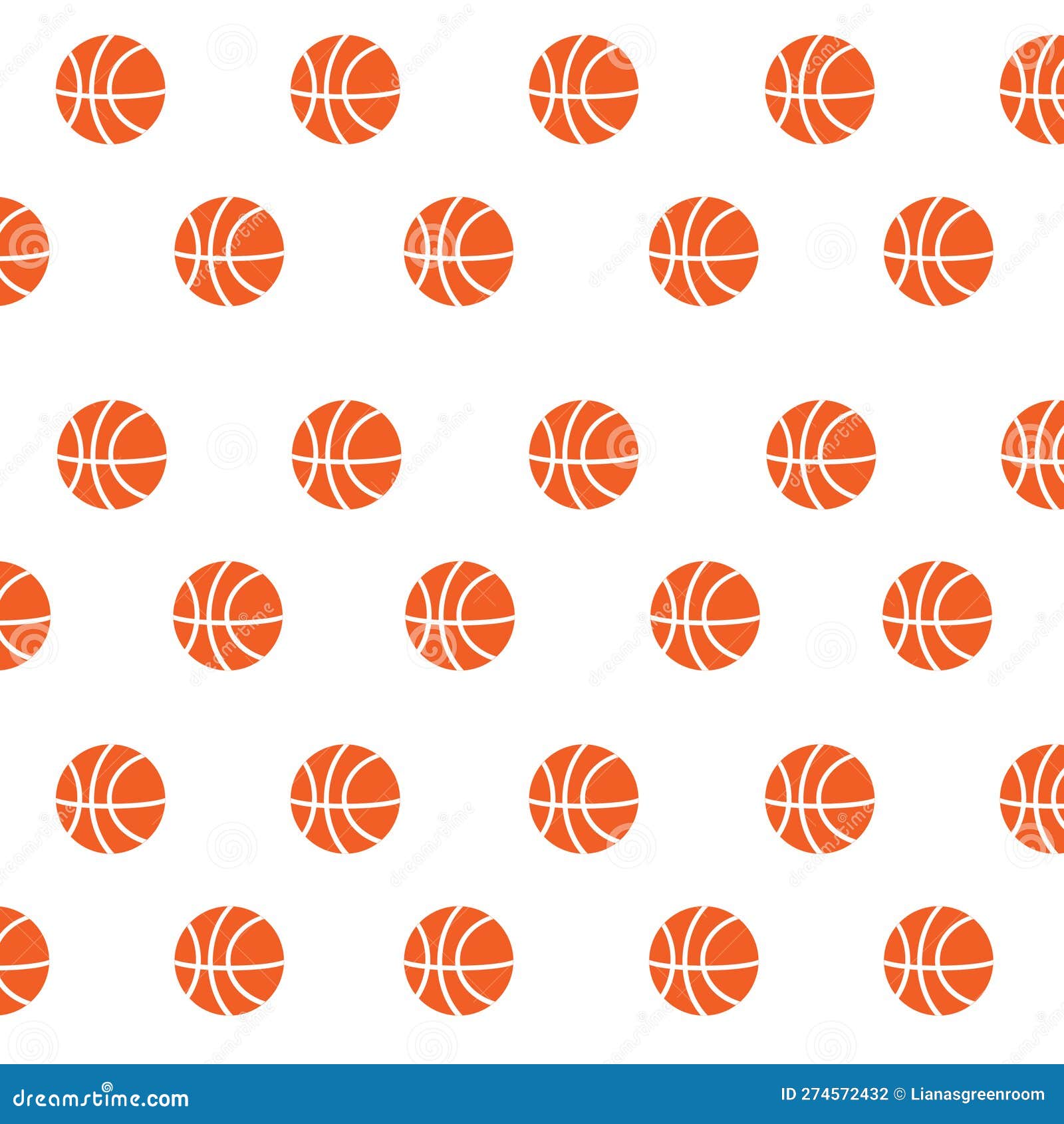 Seamless Basketball Pattern Royalty-Free Illustration | CartoonDealer ...