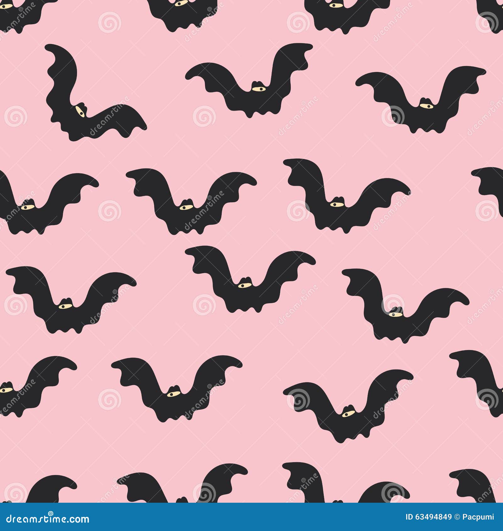 Seamless bat pattern stock illustration. Illustration of fabric - 63494849