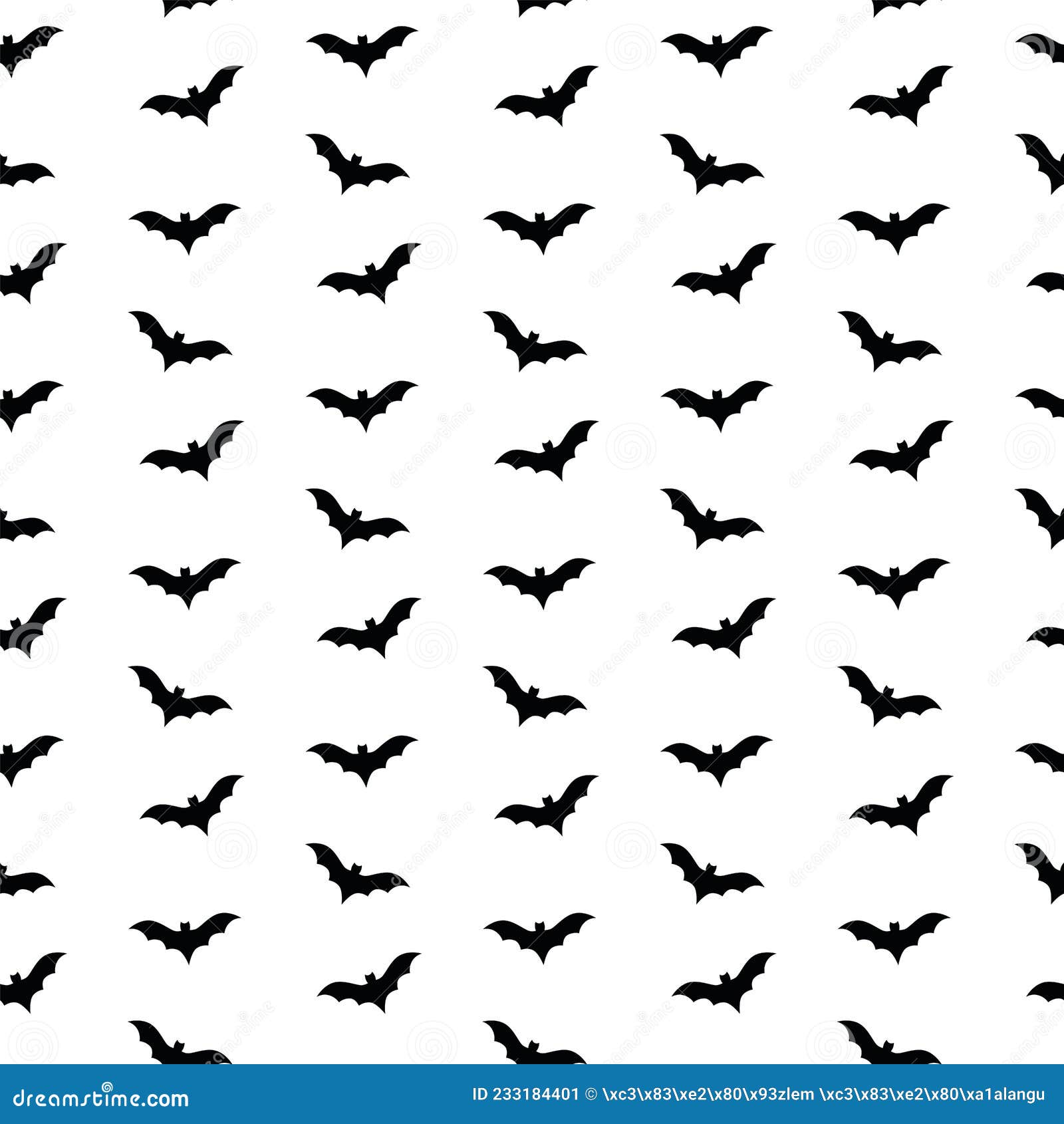 Seamless Bat Pattern and Background Vector Illustration Stock Vector ...