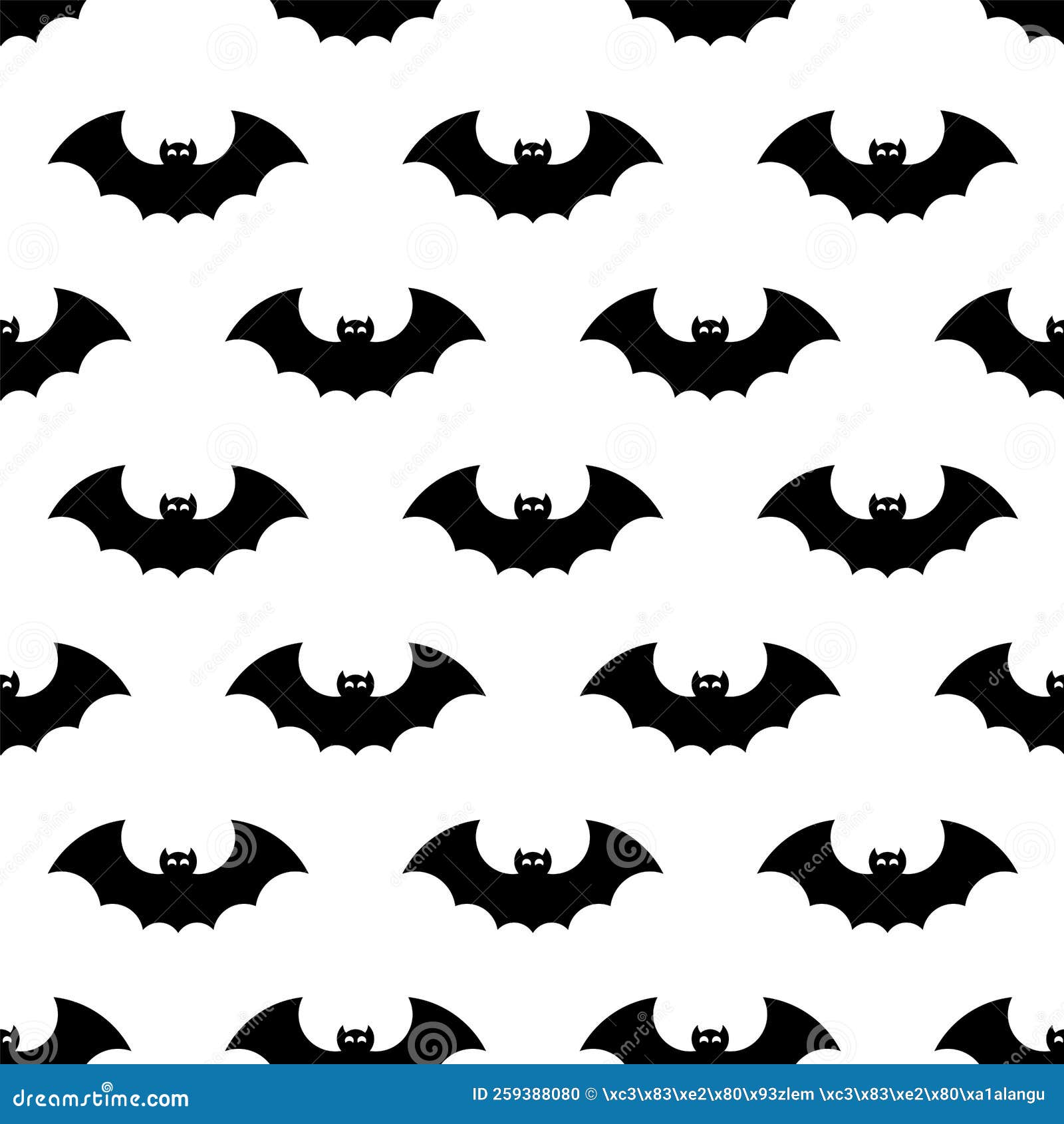 Seamless Bat Pattern and Background Vector Illustration Stock Vector ...