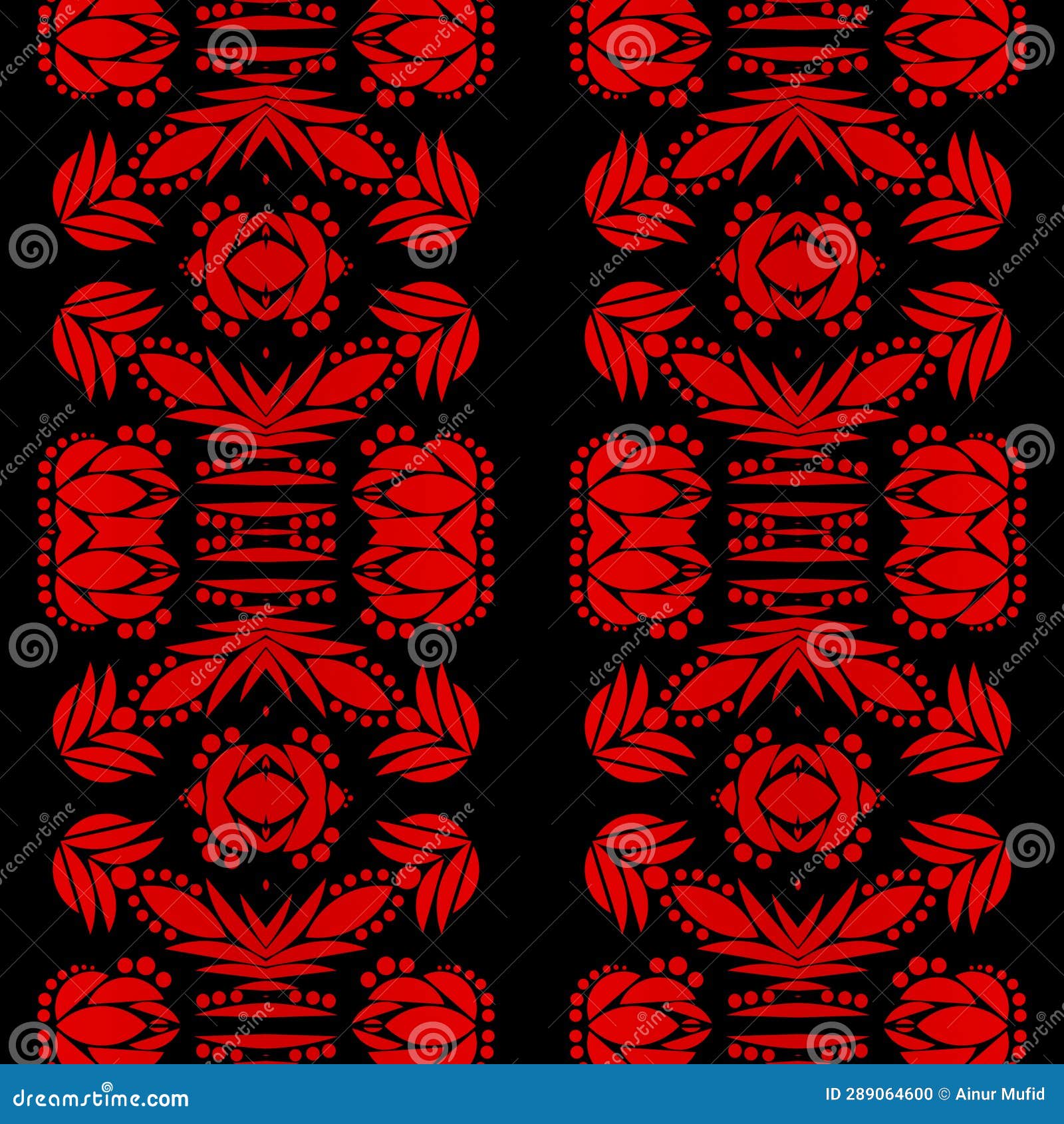 Seamless Batik Ethnic Dayak Borneo Pattern with Colourful Gradient ...