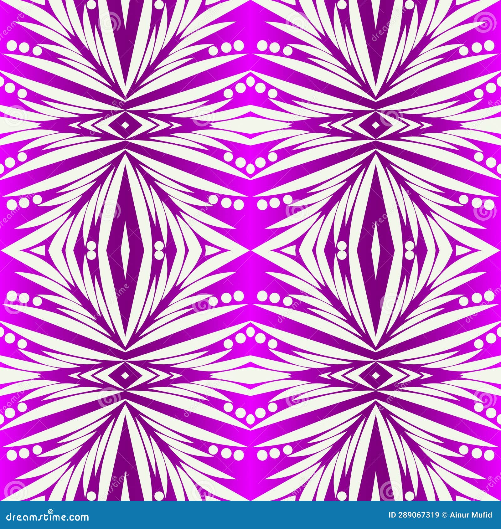 Seamless Batik Ethnic Dayak Borneo Pattern with Colourful Gradient ...