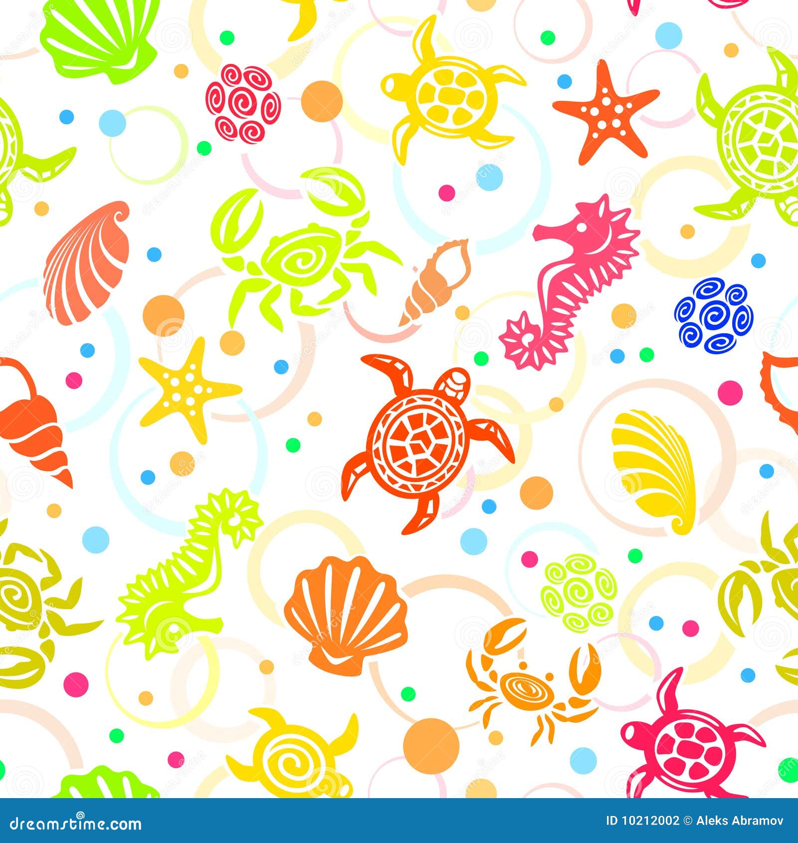 Seamless Beach Vector Pattern Stock Vector - Illustration of star ...