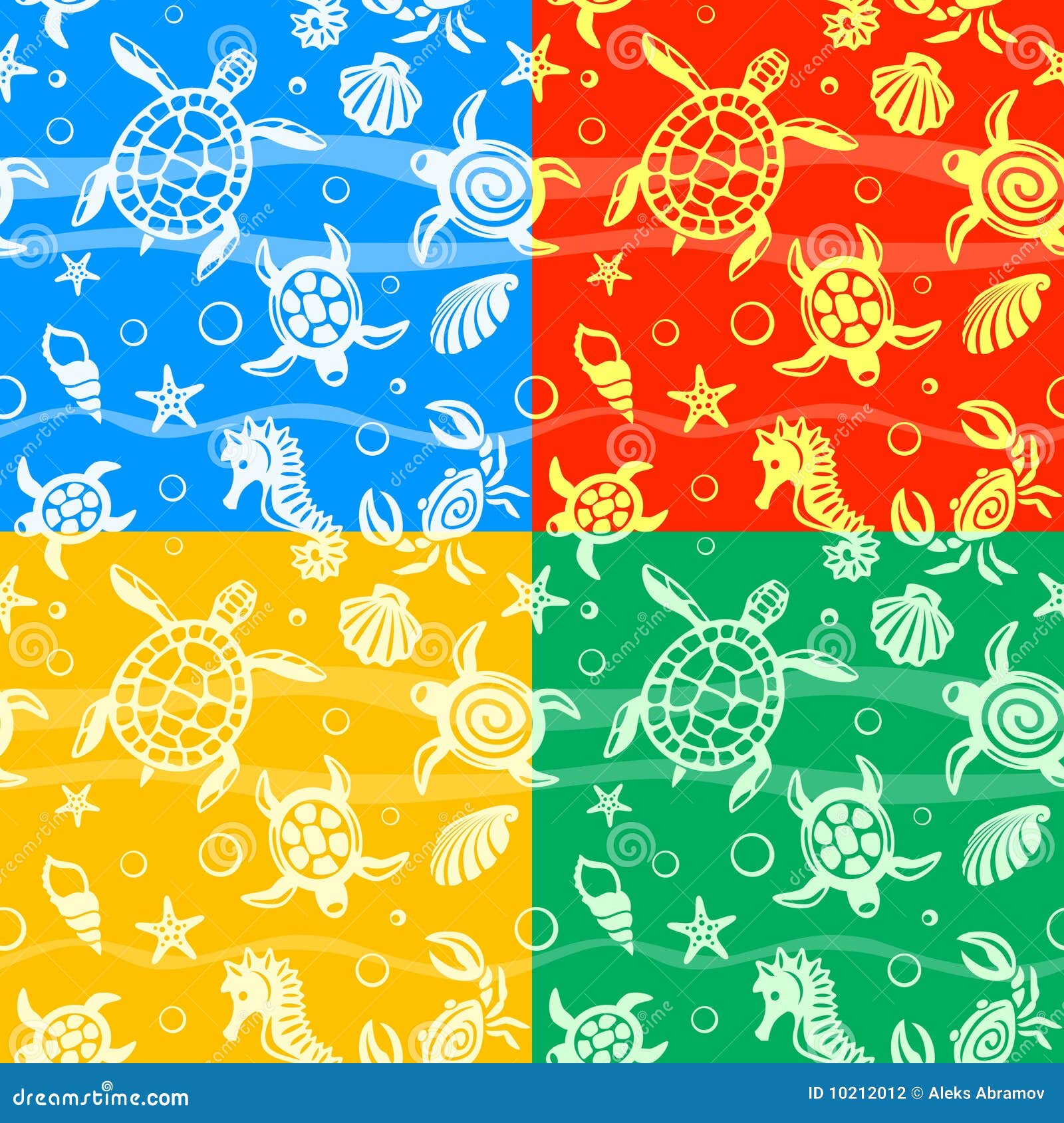 Seamless Beach Vector Pattern Stock Vector - Illustration of travel ...