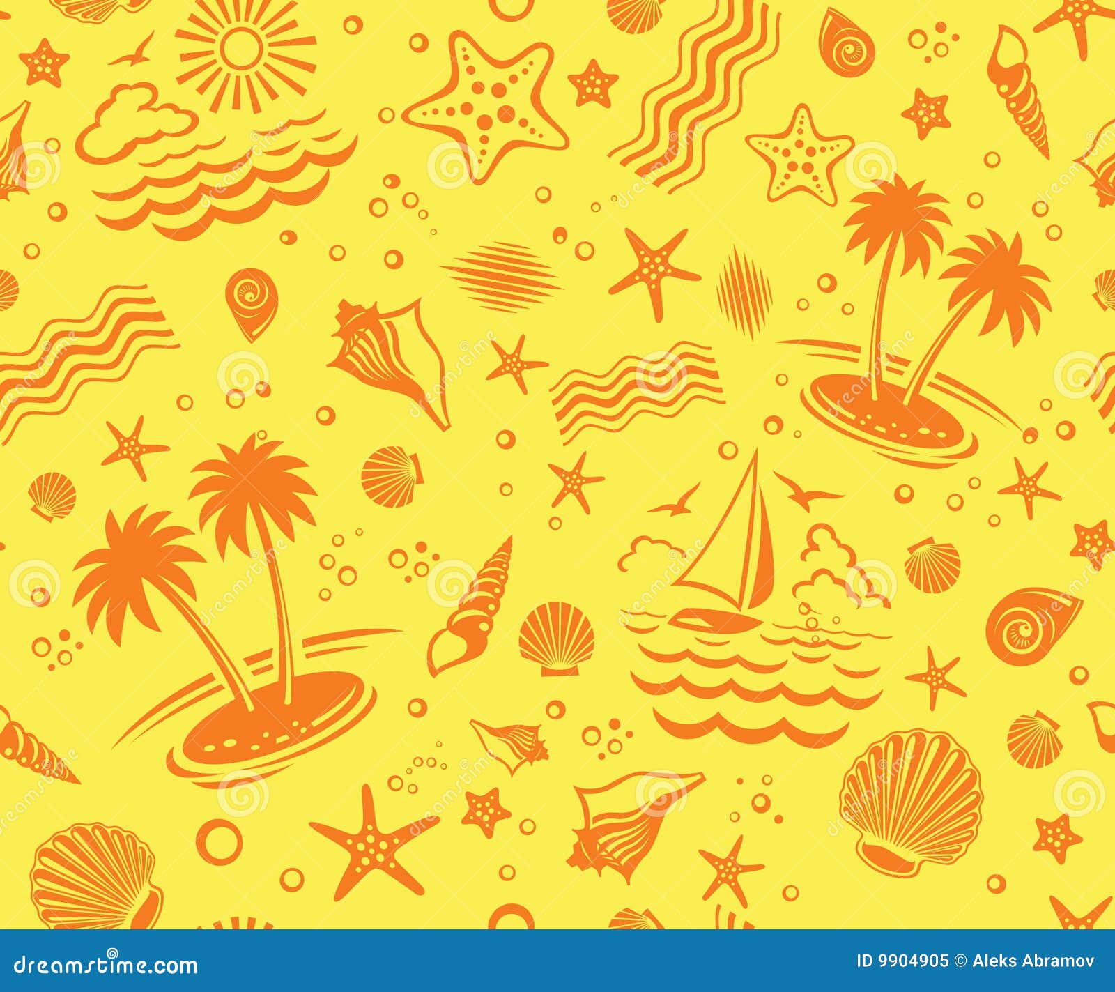 Beach Vector Pattern