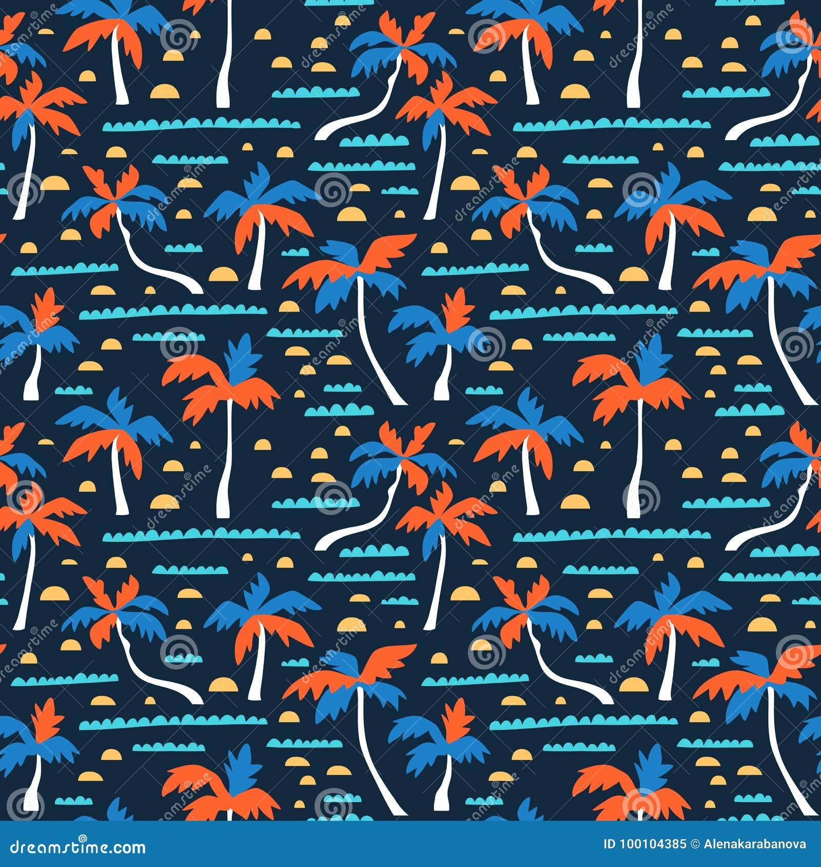Beach Pattern Fabric