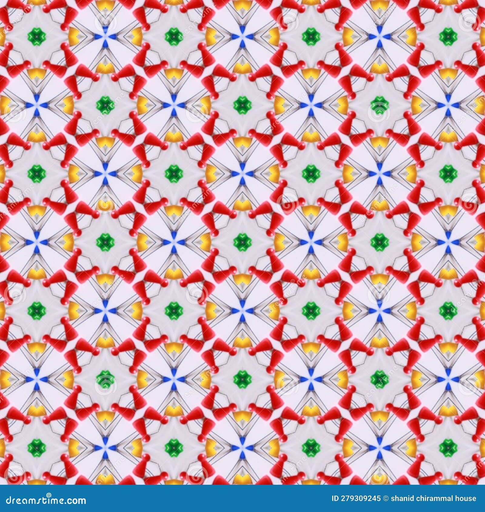 Seamless Multicoloured Creative Pattern Design Printable Model Stock ...