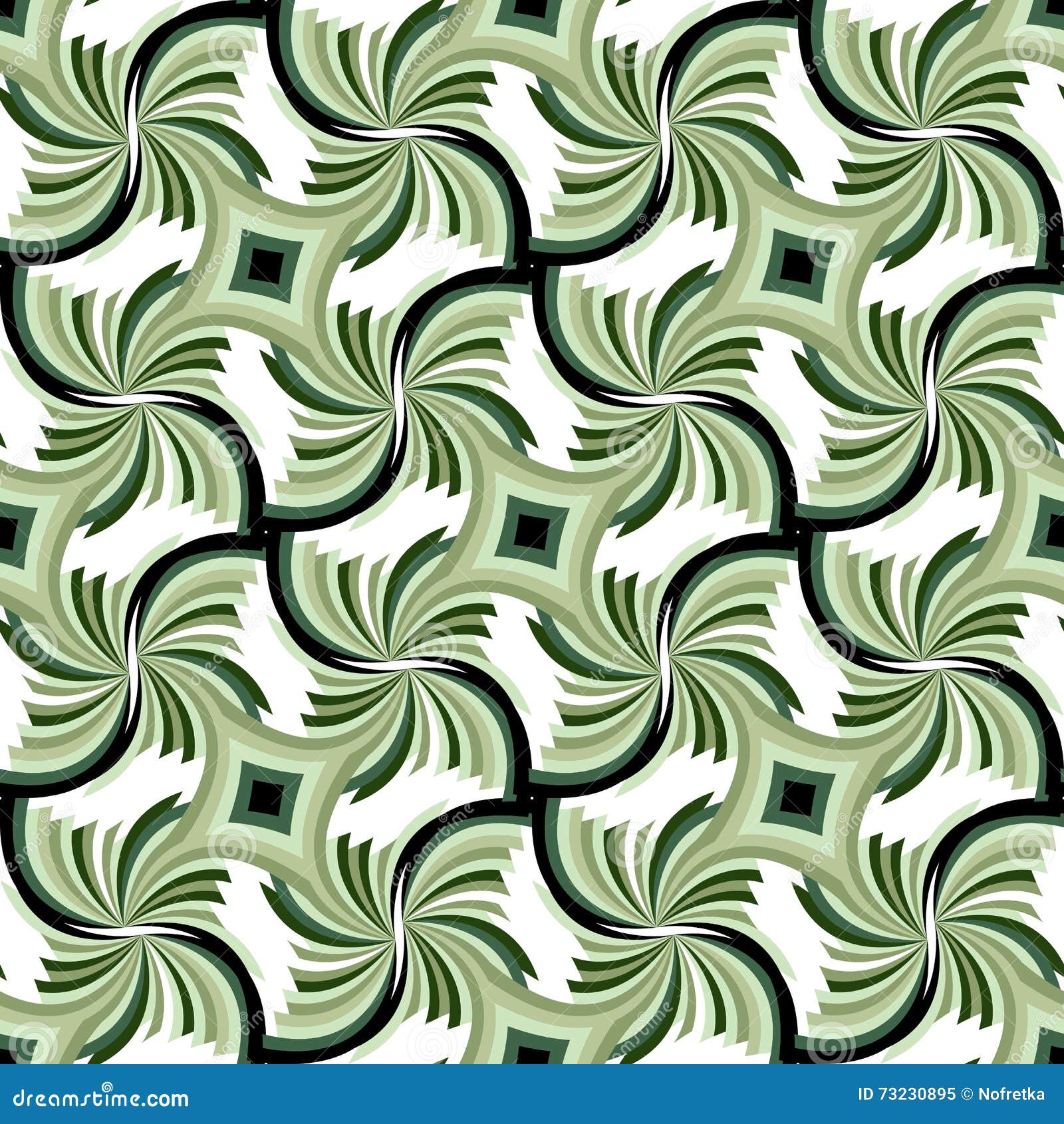 Seamless Beautiful Green Geometric Pattern. Suitable for Textile ...
