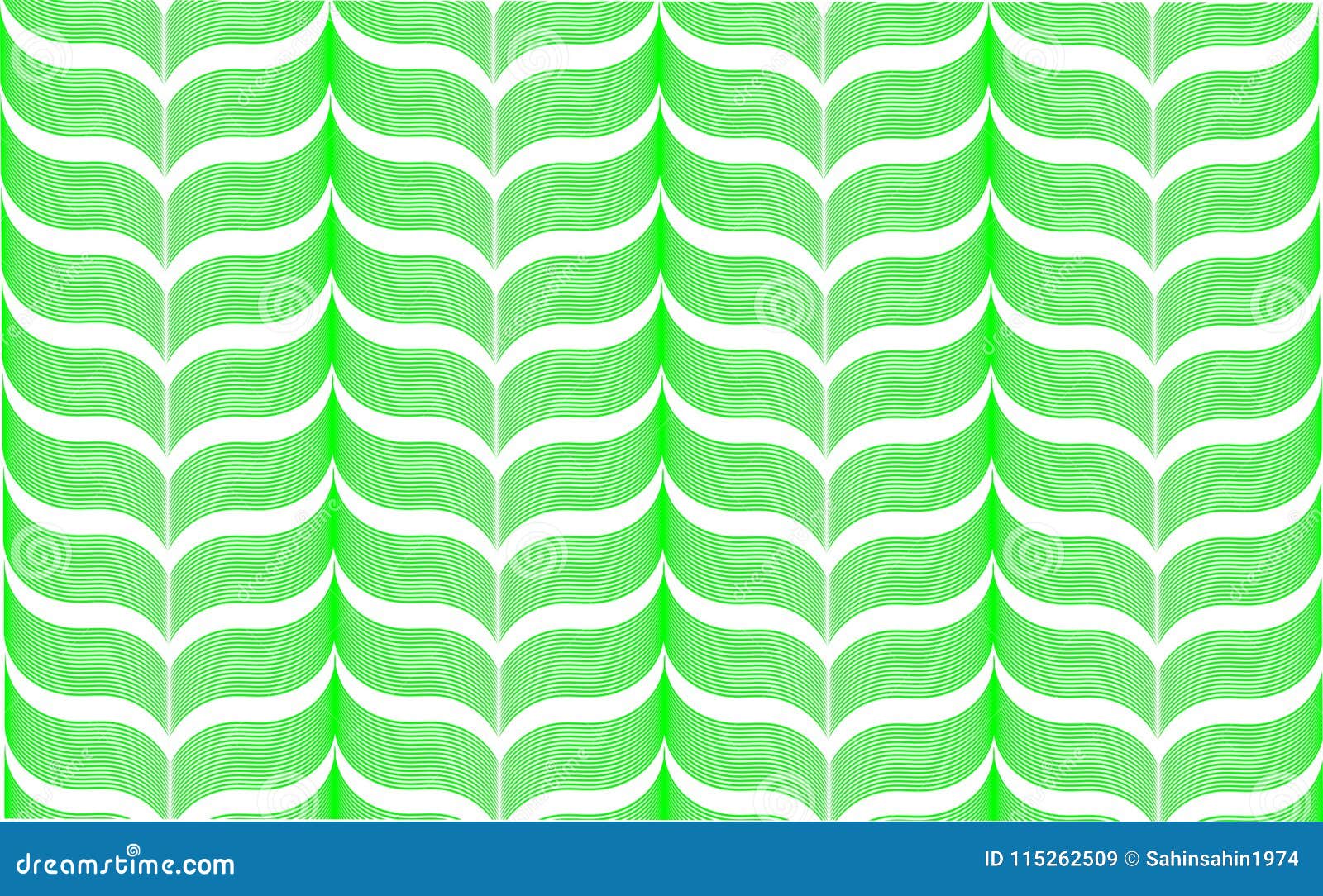 Seamless Green and White Pattern Background Vector Illustration Stock ...