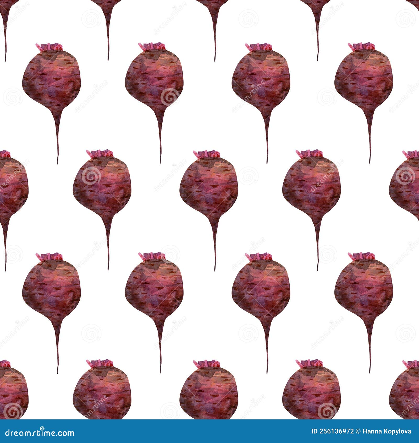 Seamless Beet Pattern. Autumn Background with Beetroot Vegetable Plant, Harvest for Textile ...