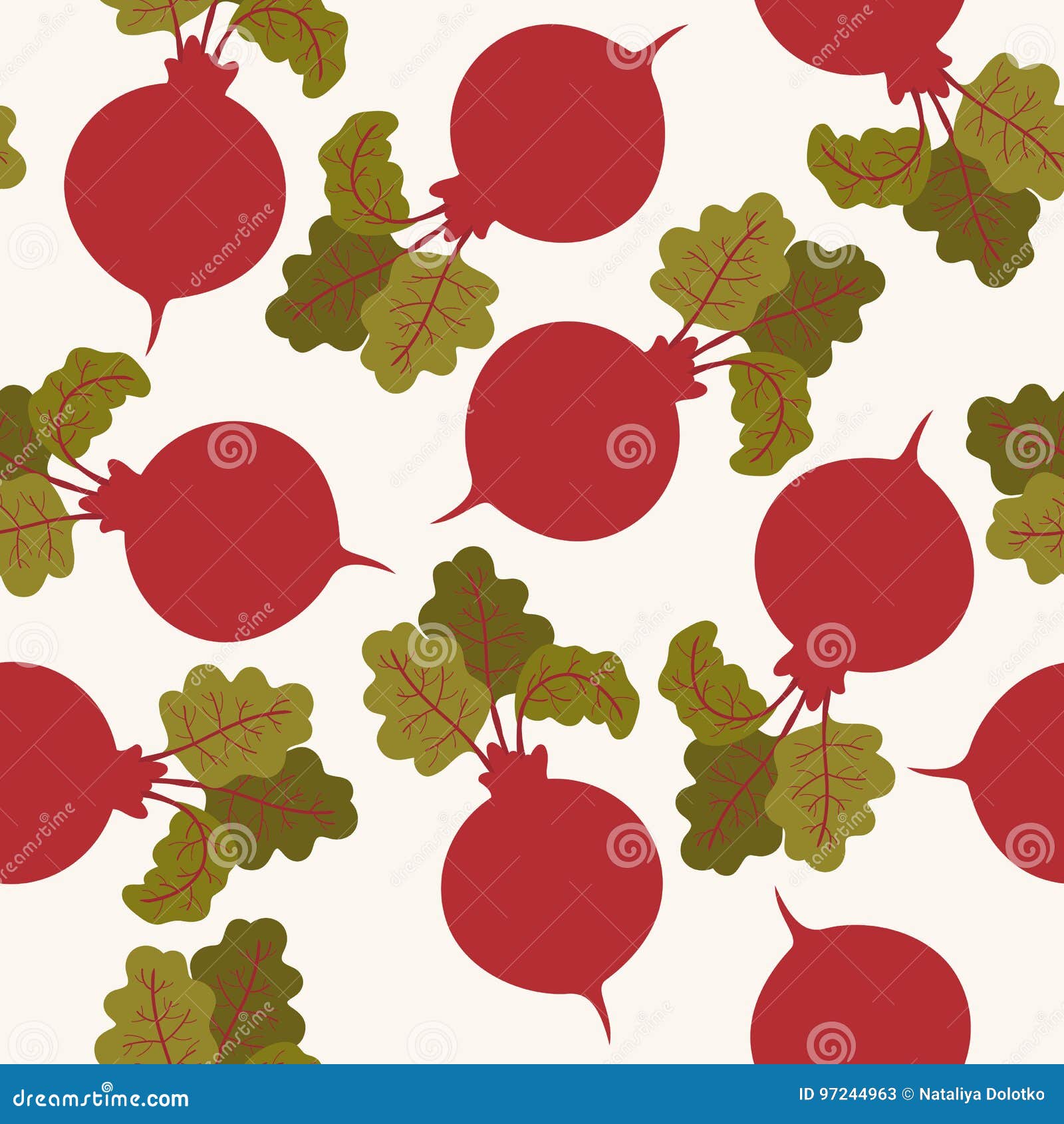 Seamless beetroot pattern stock vector. Illustration of garden - 97244963