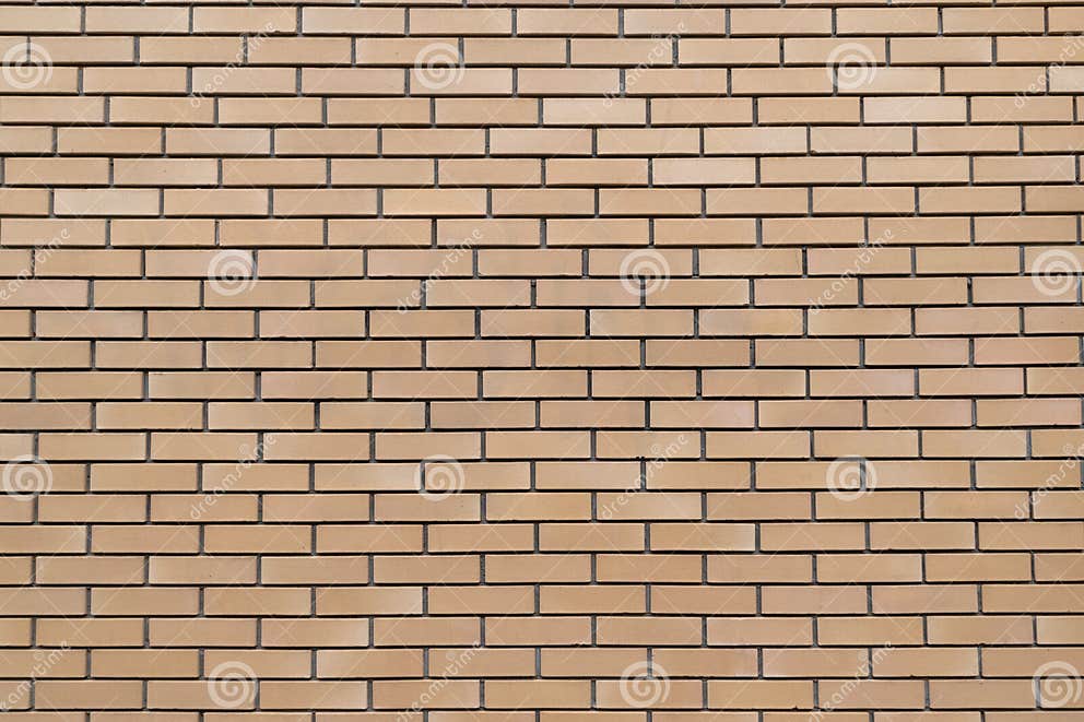Seamless Beige Brick Wall Texture with Horizontal Rectangular Bricks ...