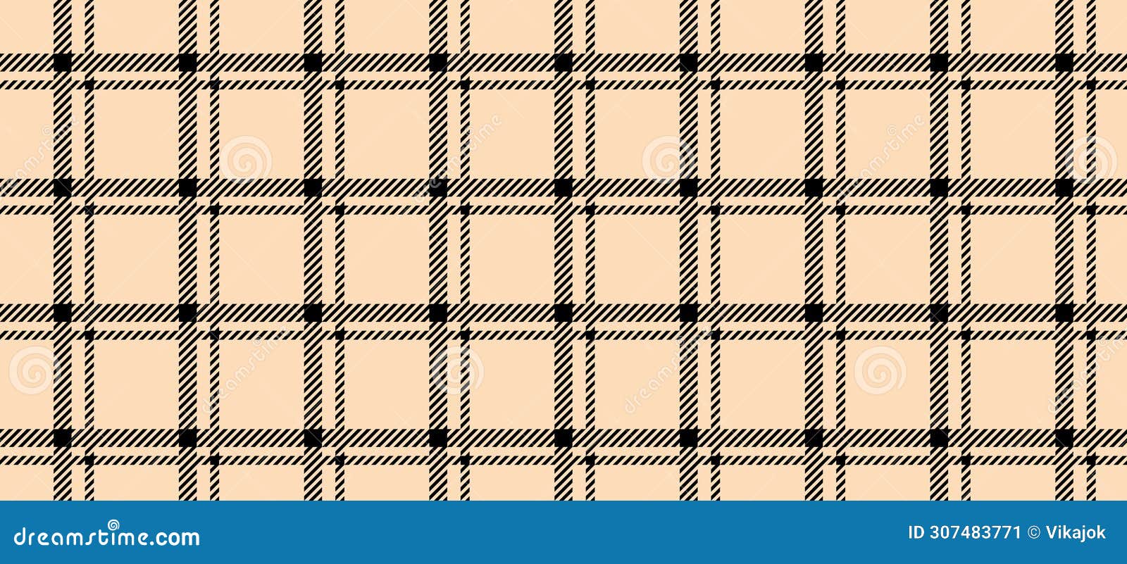 Seamless Beige Gingham Pattern. Checkered Plaid Repeating Background ...