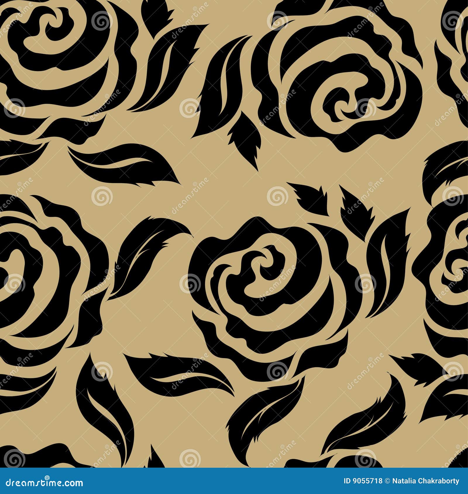 Seamless beige pattern stock vector. Illustration of antique - 9055718