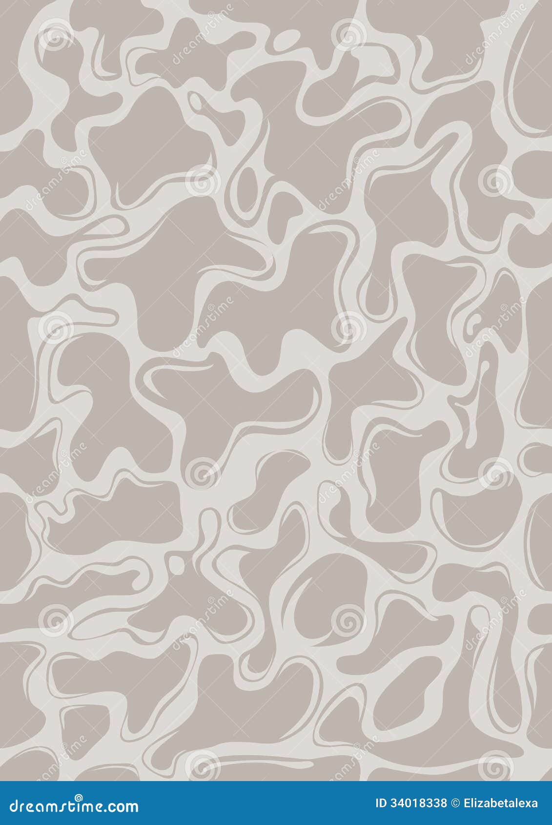 Seamless Beige Floral Pattern. Vector Illustration | CartoonDealer.com ...