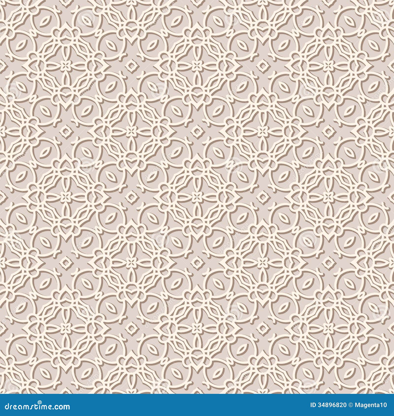 Seamless beige pattern stock vector. Illustration of elegant - 34896820