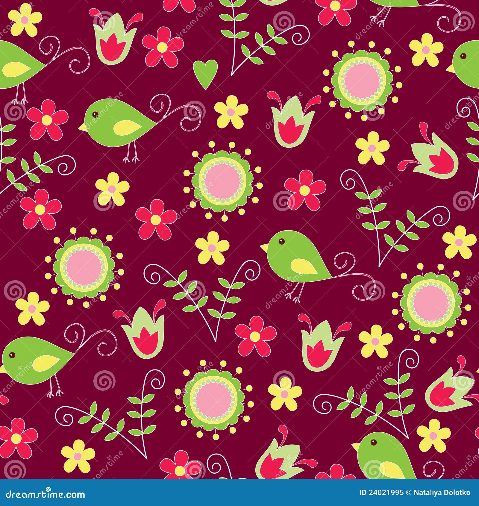 Seamless berry wallpaper stock vector. Illustration of cute - 24021995