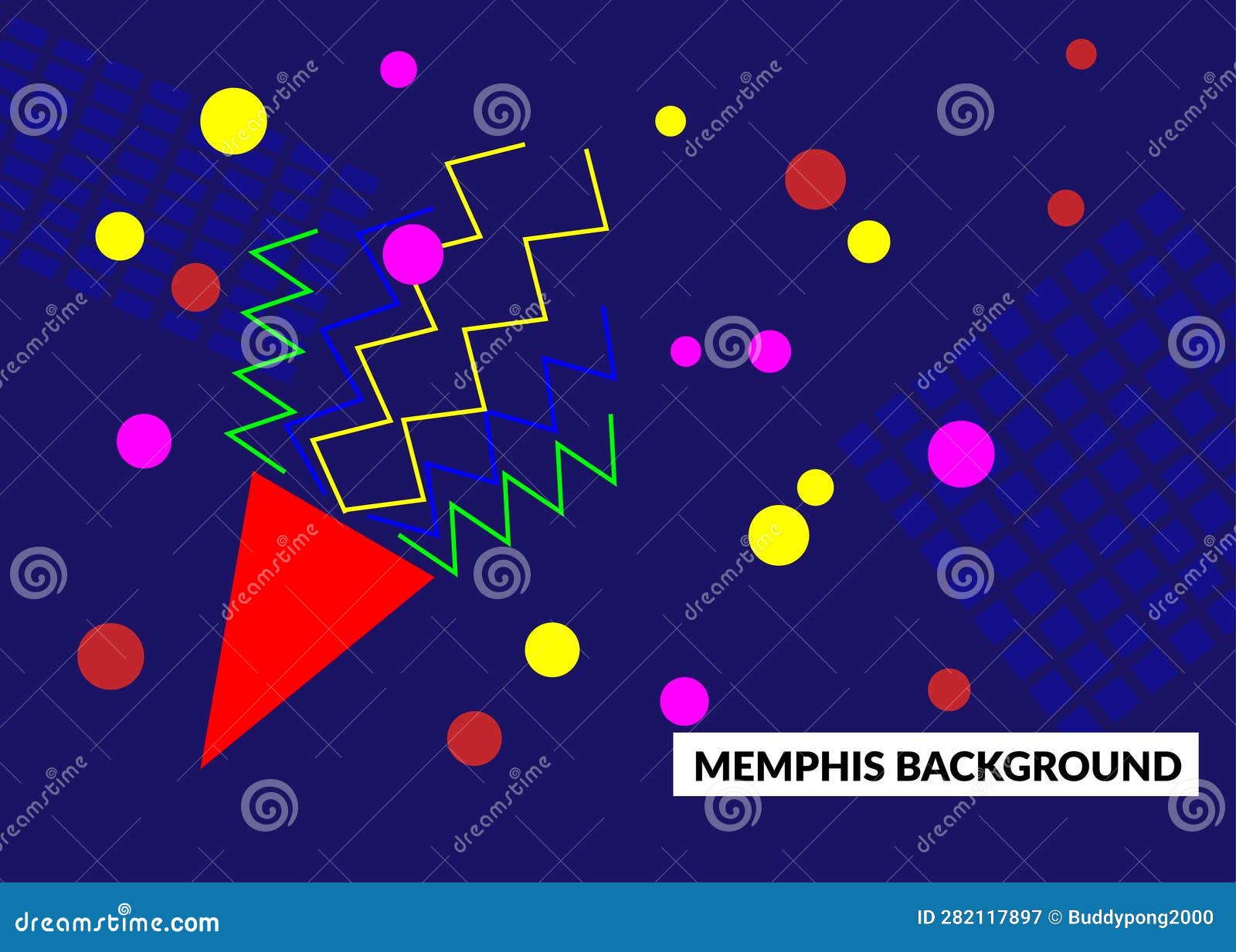 Memphis Party Background Vector and Illustration Stock Vector ...