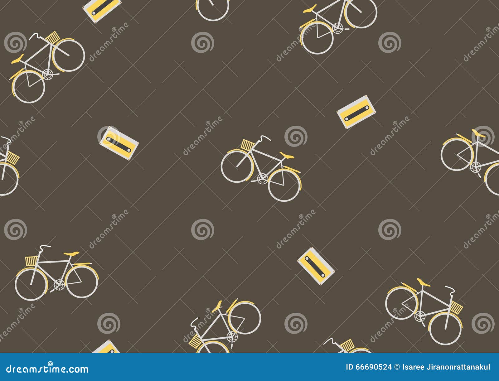 Seamless Bicycle Pattern,Retro,Vector Illustration Stock Illustration ...