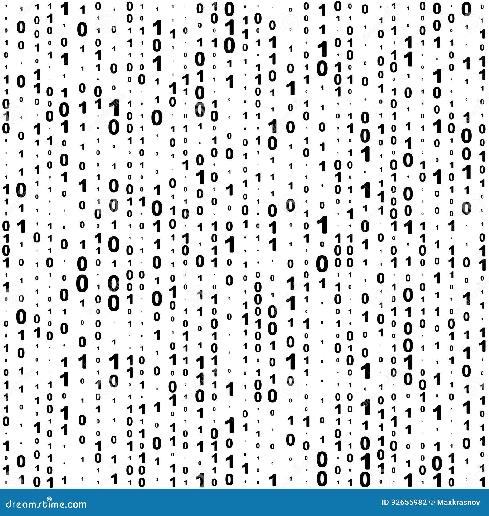 Seamless Binary Code Background Vector Regular Numbers Texture 89238437