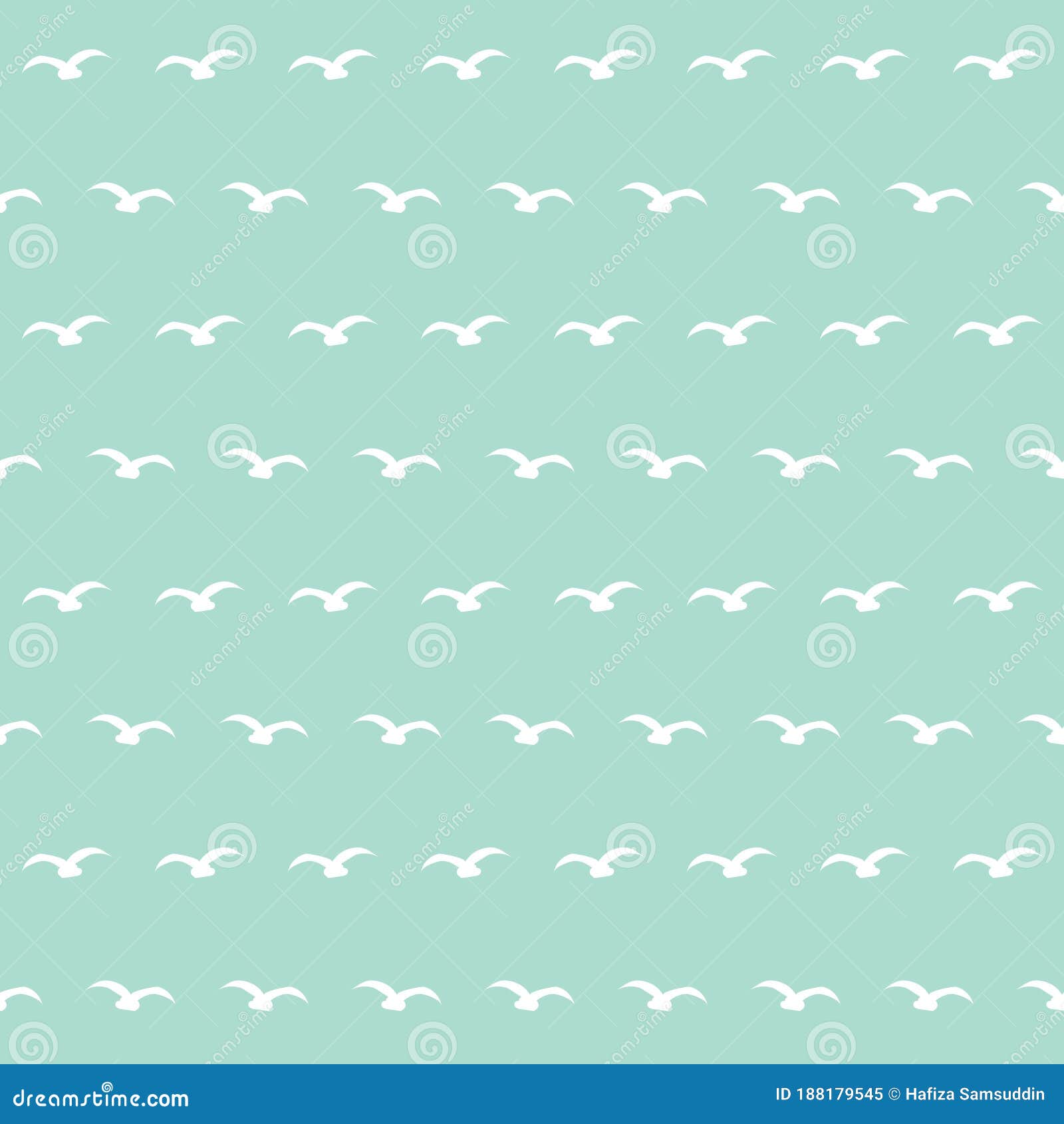 A Seamless Bird Background Illustration. Stock Vector - Illustration of ...